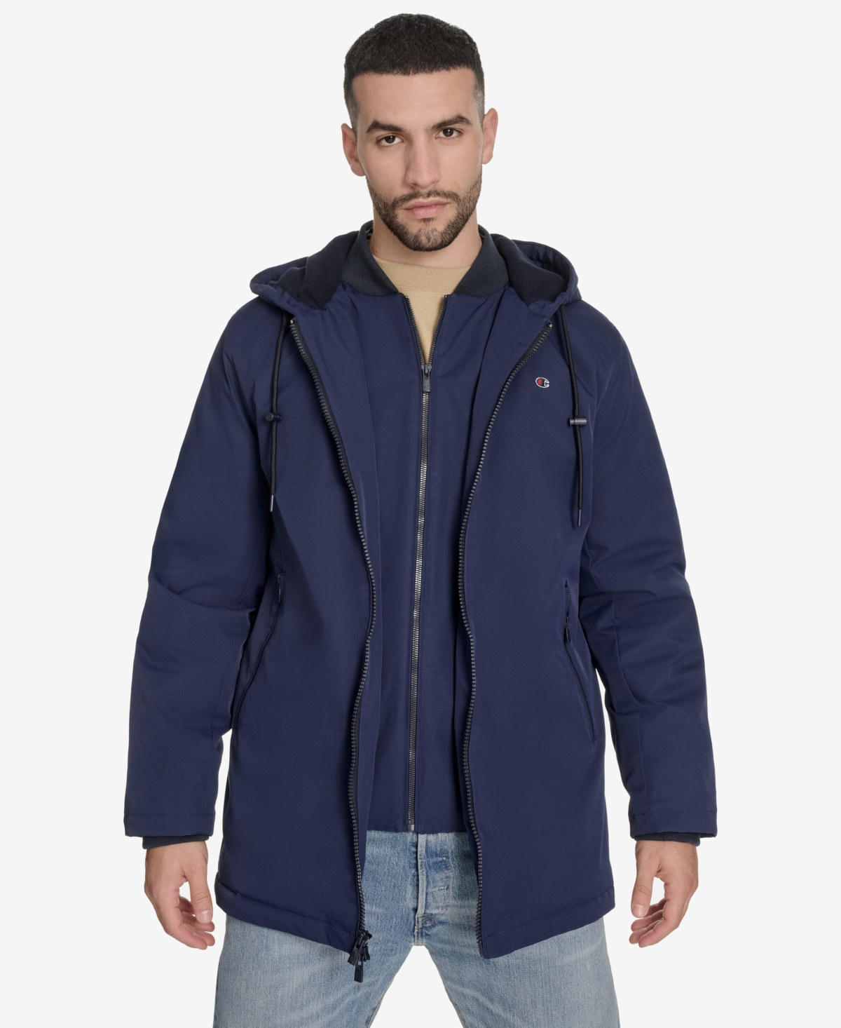Click here for Champion Mens Bib and Hood Jacket - Peacoat Navy prices