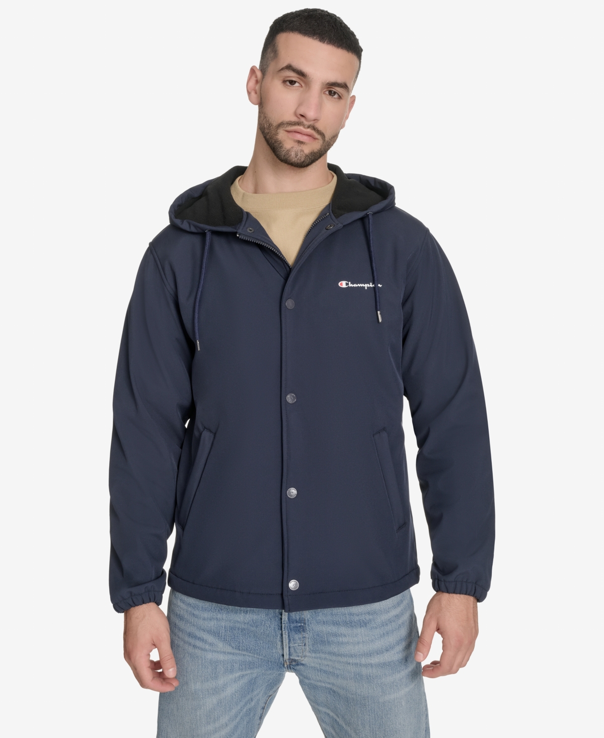 Click here for Champion Mens Coaches Hood Jacket - Peacoat Navy prices