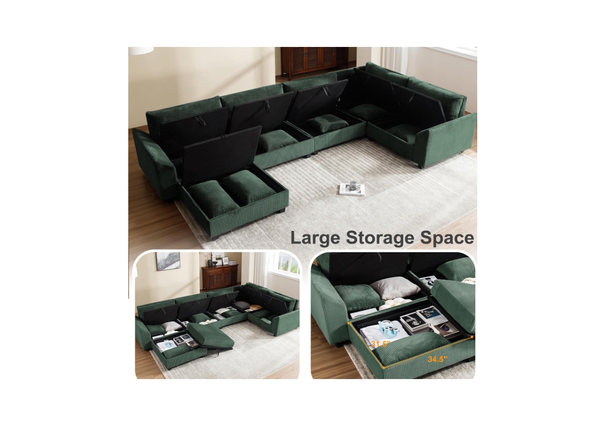 Click here for Morden Fort 150 W Oversized Sectional U Shaped Cou... prices