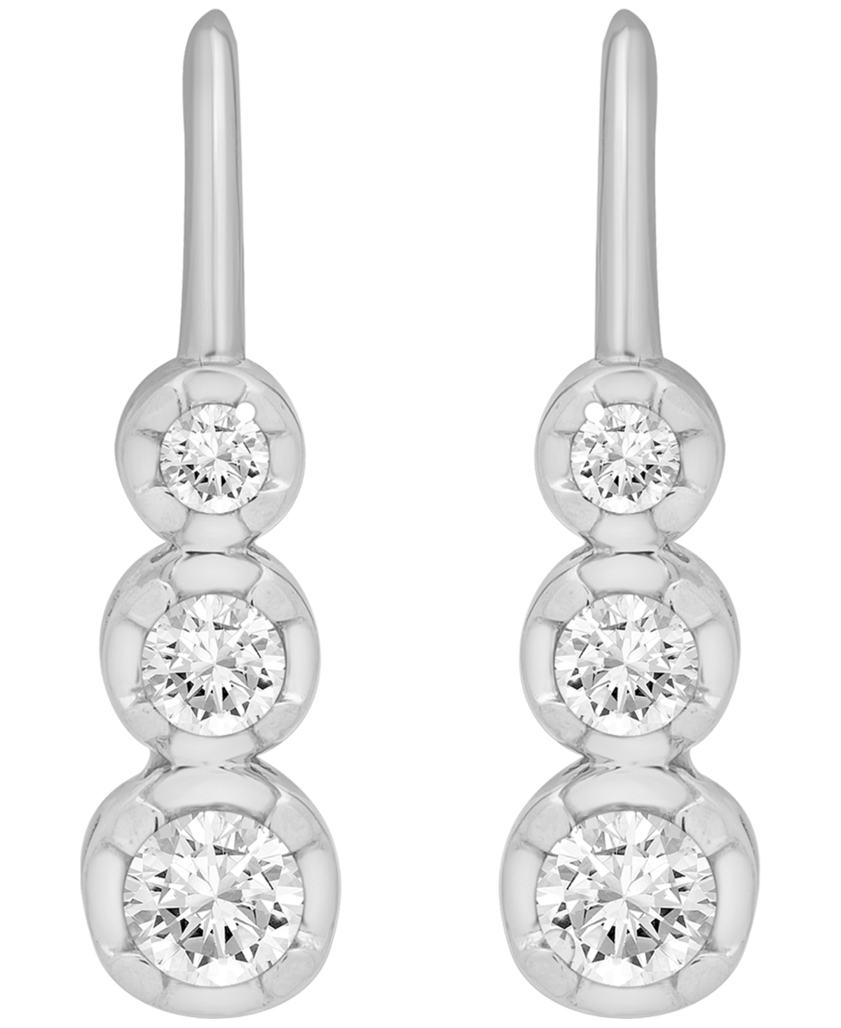 Click here for Macys Diamond Drop Earrings (1/4 ct. t.w.) in Ster... prices
