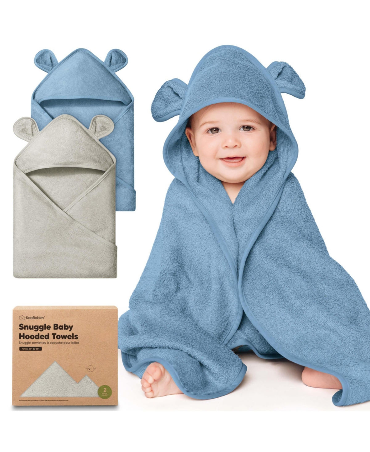 Click here for KeaBabies 2pk Snuggle Baby Towels with Hood for Ne... prices