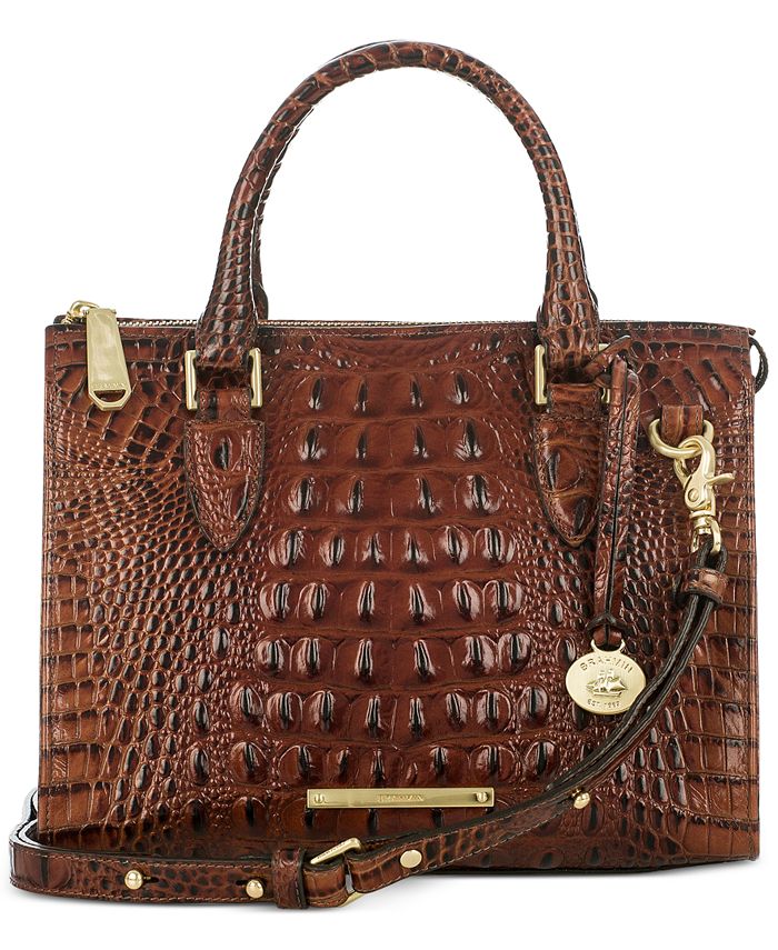Brahmin Anywhere Convertible Melbourne Embossed Leather Satchel - Macy's
