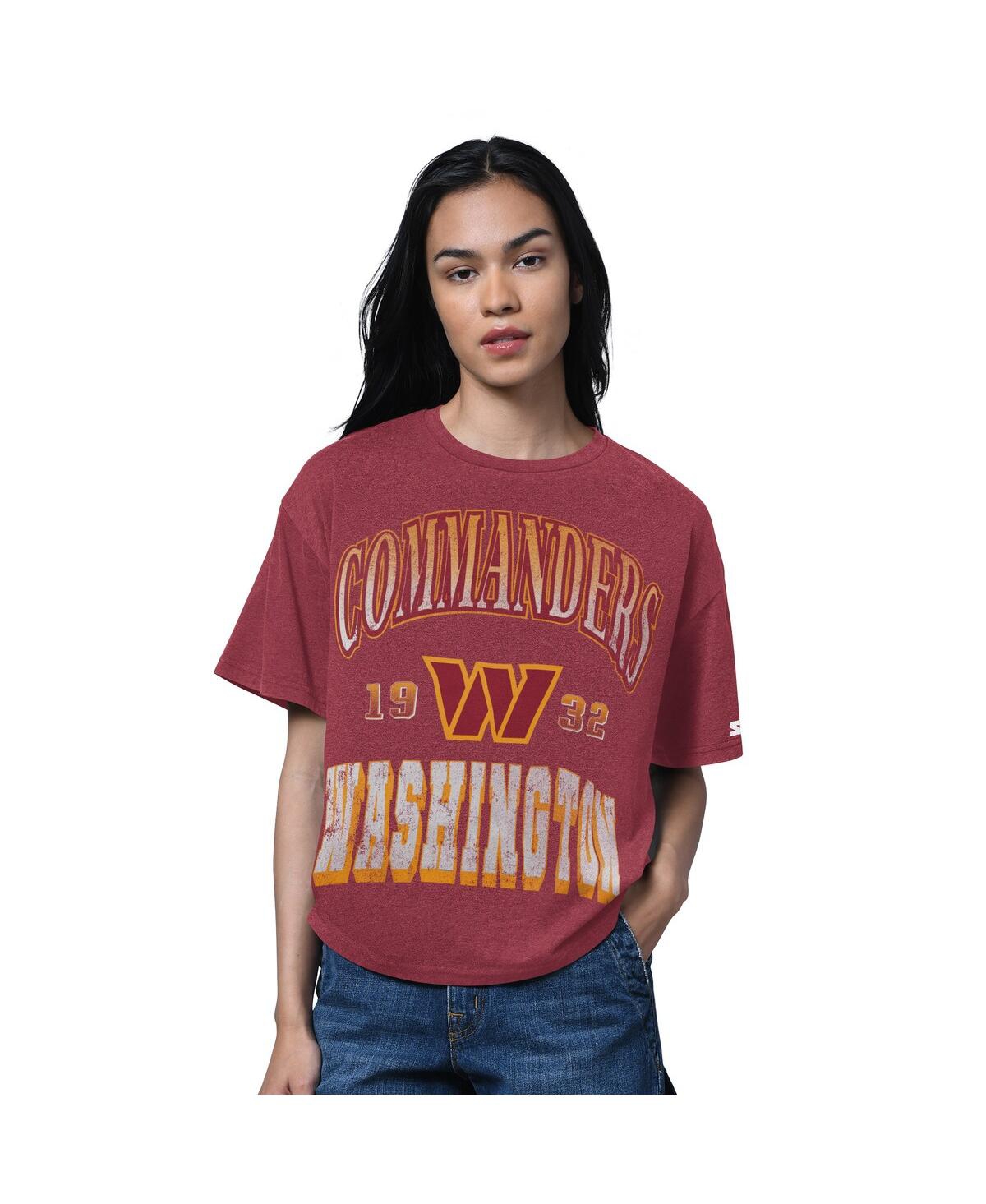 Click here for Starter Womens Heather Burgundy Washington Command... prices