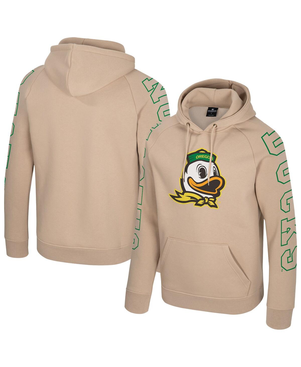 Click here for Colosseum Mens Tan Oregon Ducks Big Break Raglan H... prices