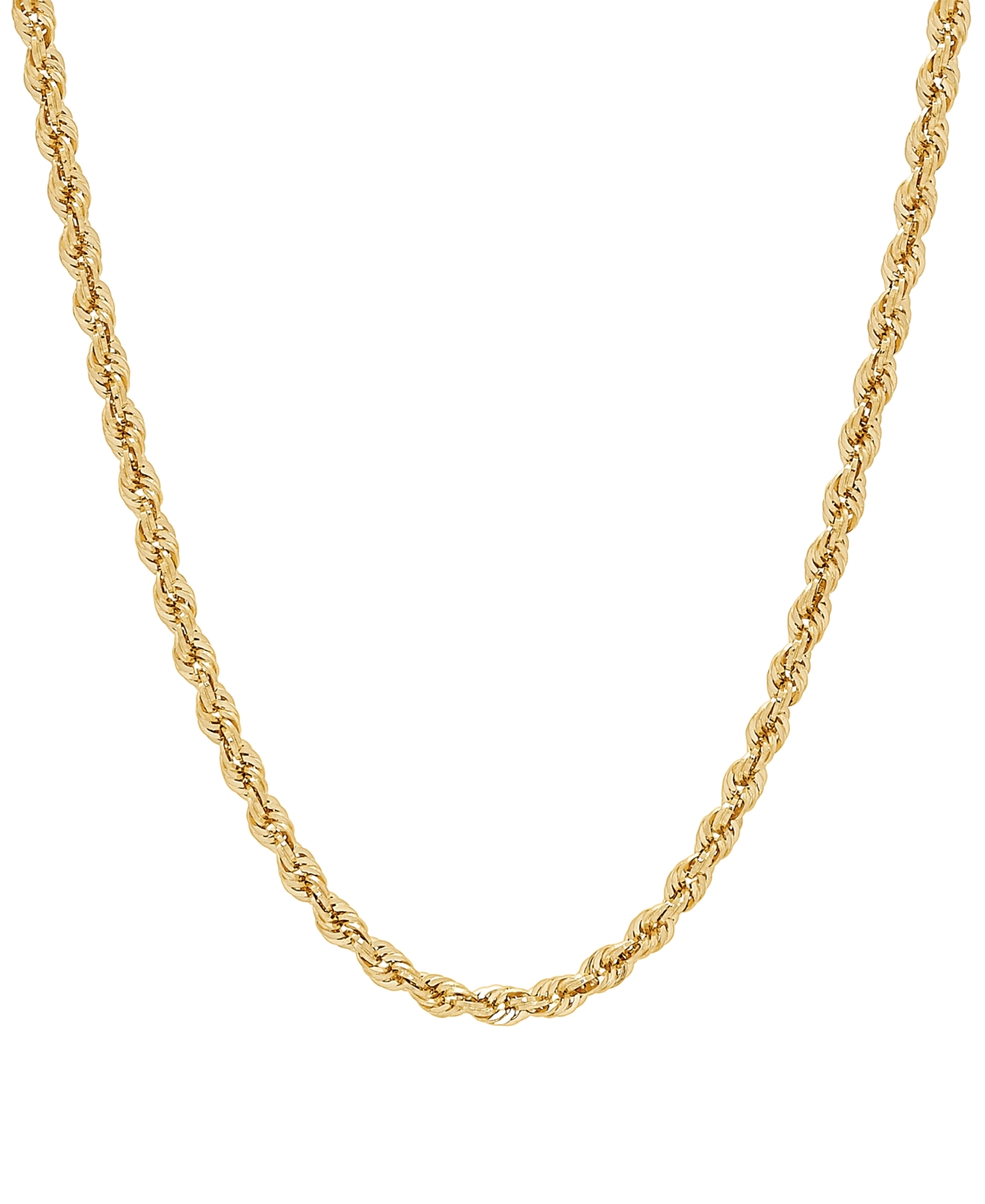 Click here for Macys Rope Chain 22 Necklace (4mm) in 14K Yellow G... prices