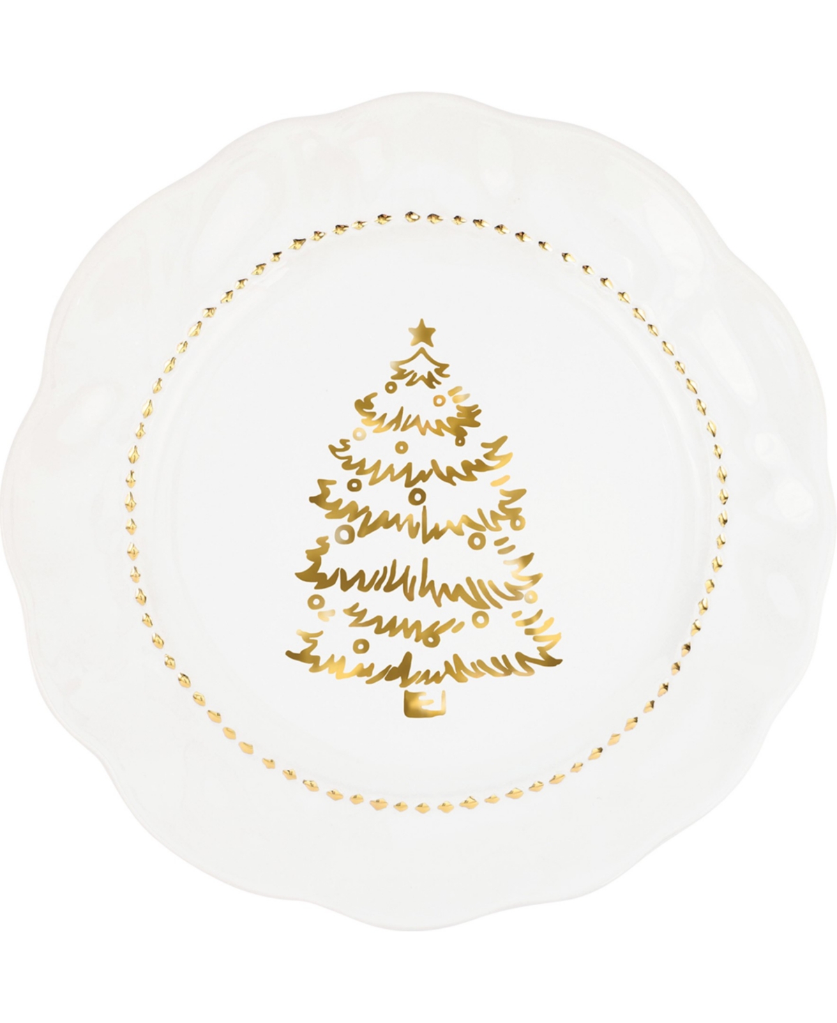 Vietri Giorno di Festa Dinner Plate - White
