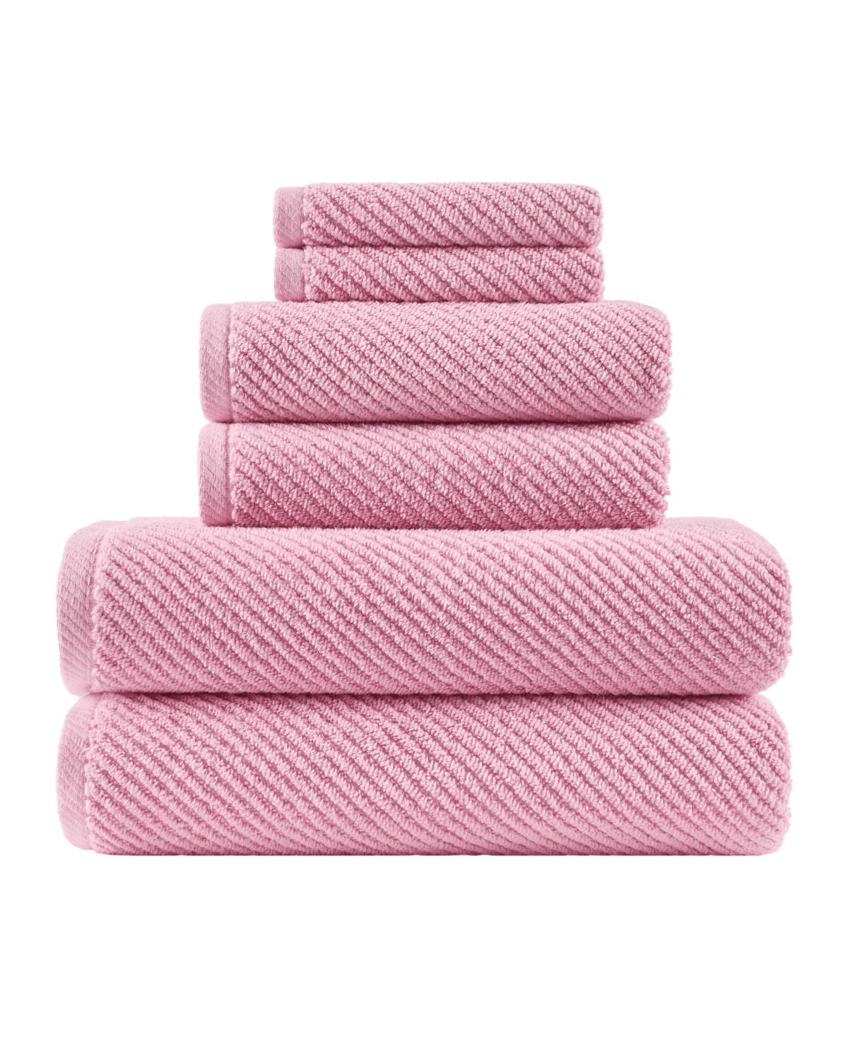 Click here for Madison Park Diagonal Ribbed Cotton 6-Pc. Towel Se... prices