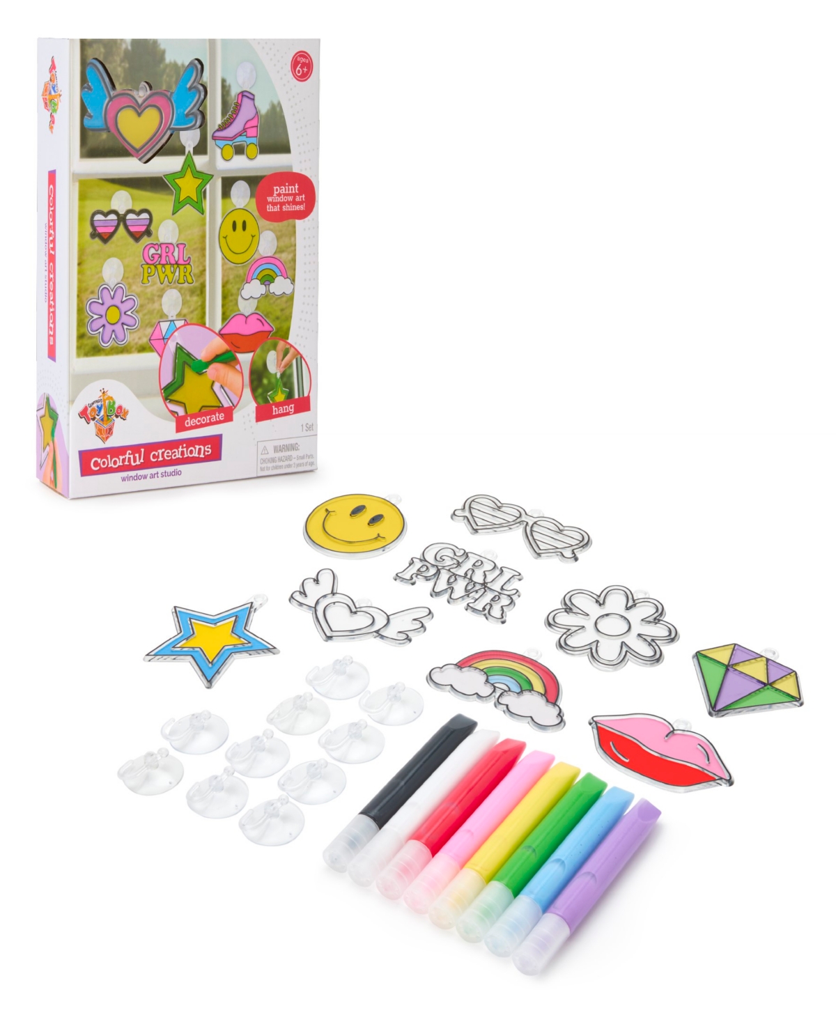 Click here for Geoffreys Toy Box Colorful Creations Window Art St... prices