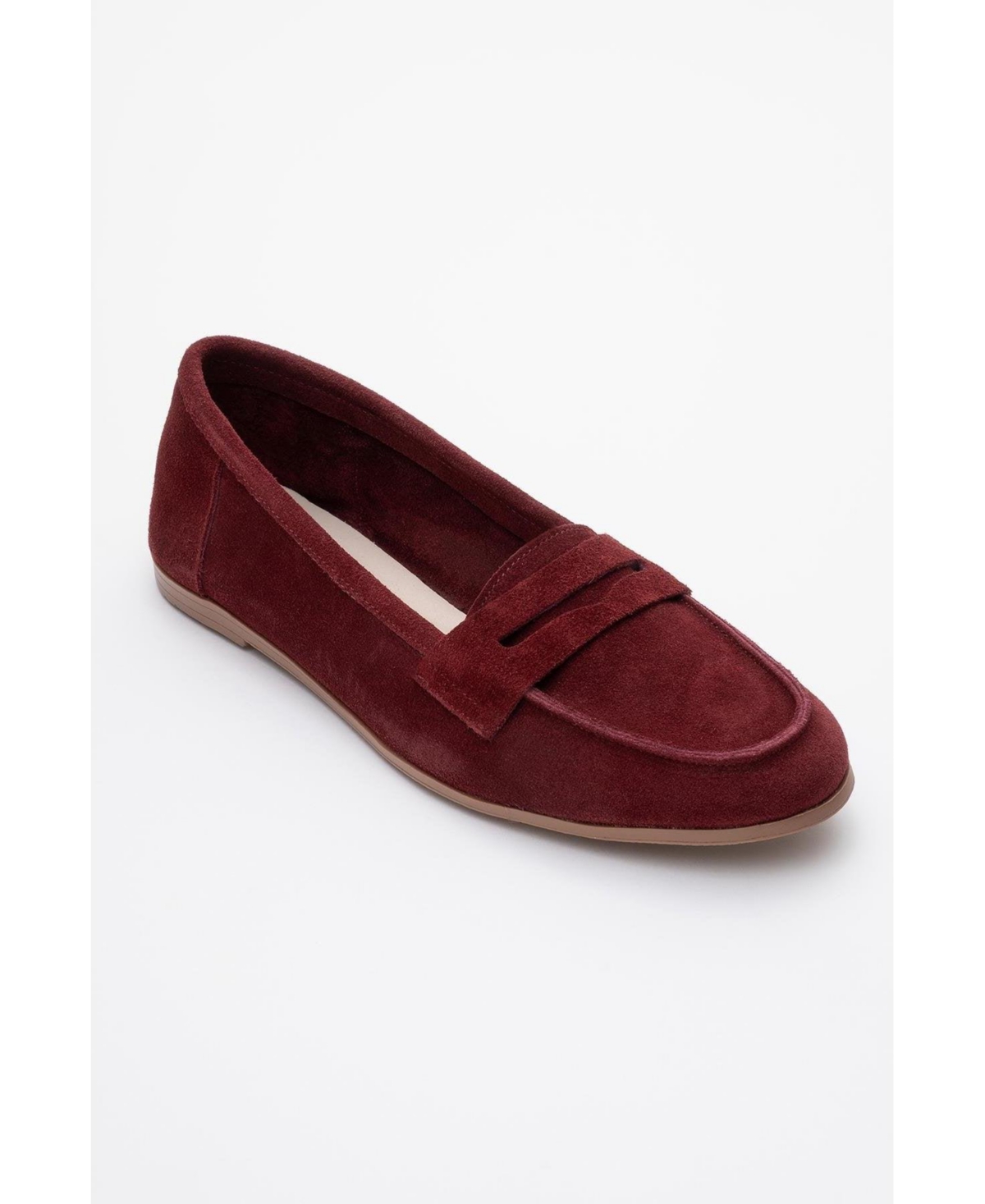 Click here for Dorothy Leather Loafer - Burgundy suede leather prices