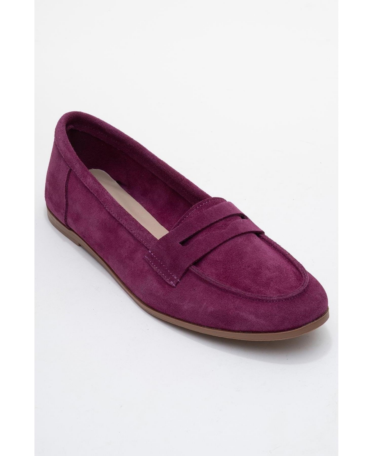 Click here for Dorothy Leather Loafer - Purple suede leather prices