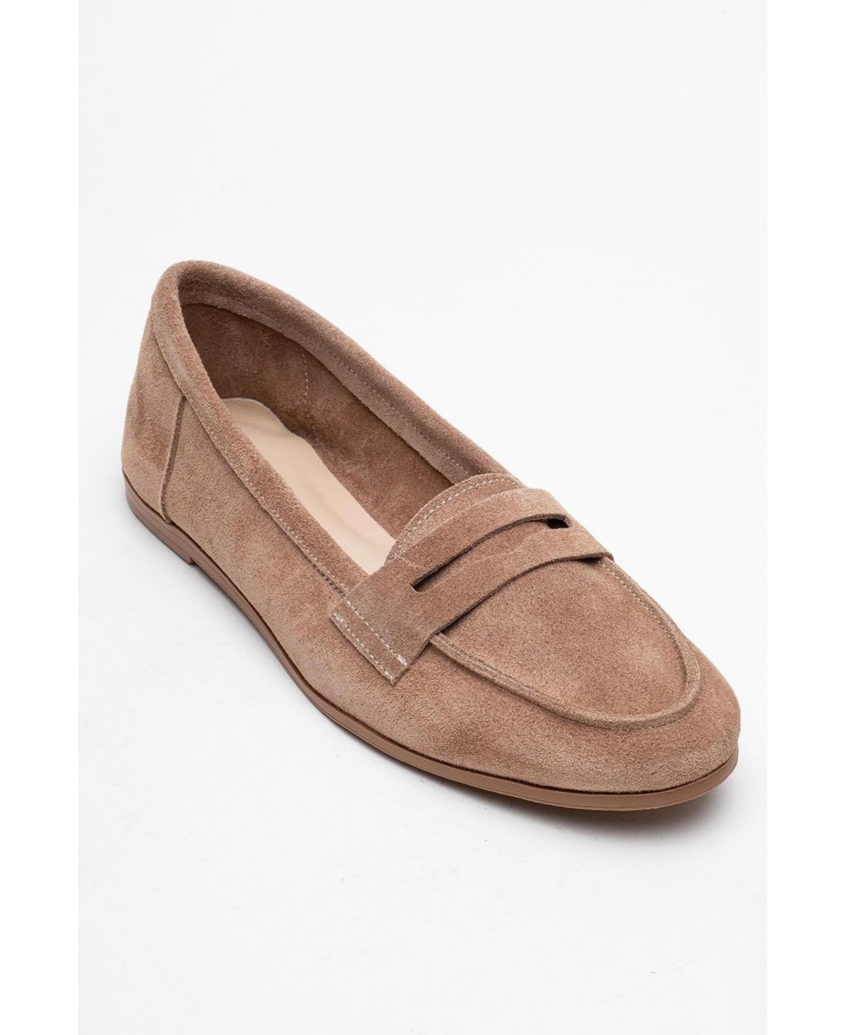 Click here for Dorothy Leather Loafer - Light brown suede leather prices