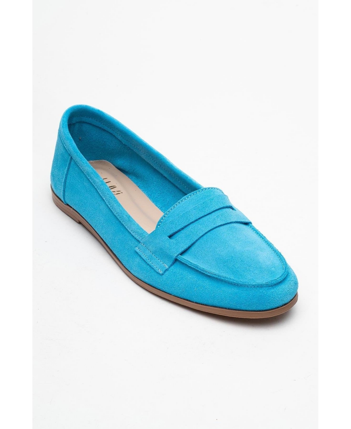 Click here for Dorothy Leather Loafer - Light blue suede leather prices