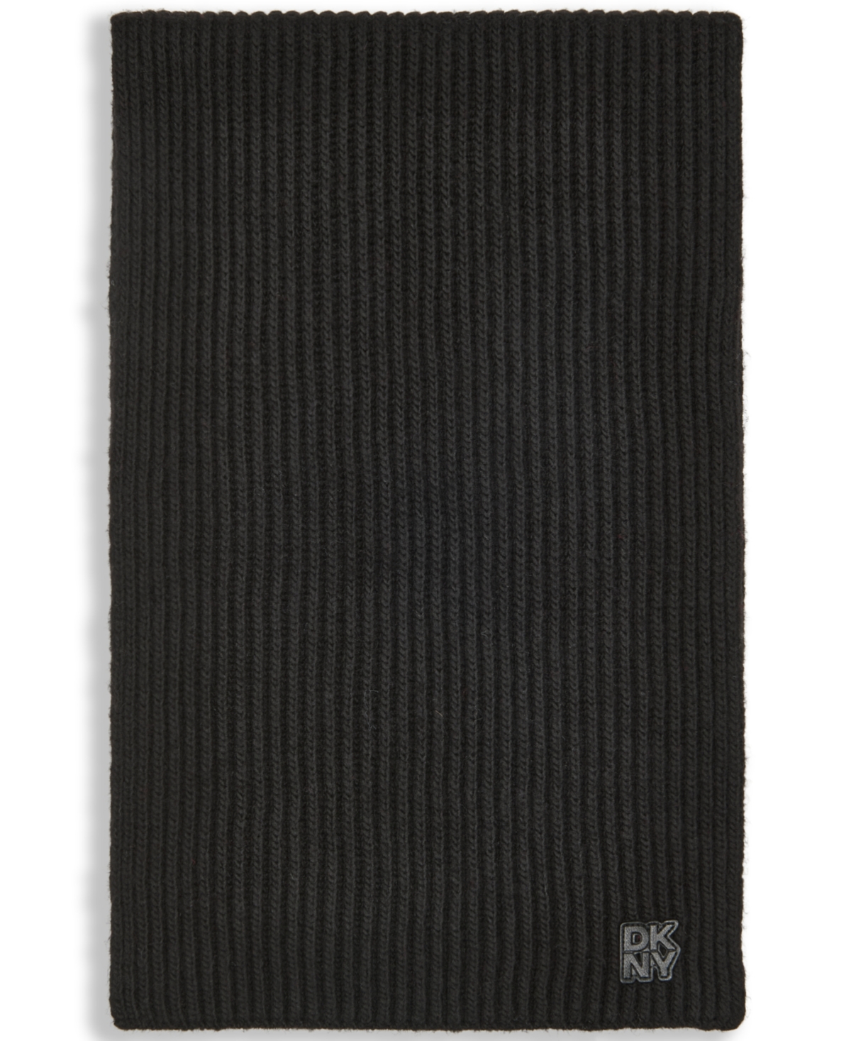 Click here for Dkny Womens Shaker Stitch Rib Scarf - Black prices