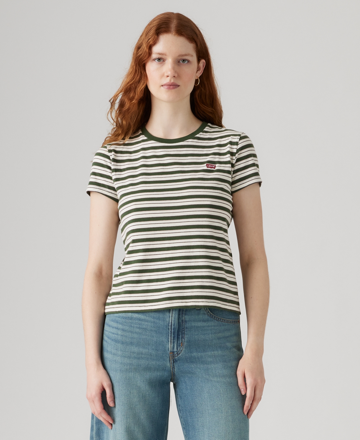 Click here for Levis Womens The Perfect Crewneck Cotton T-Shirt -... prices