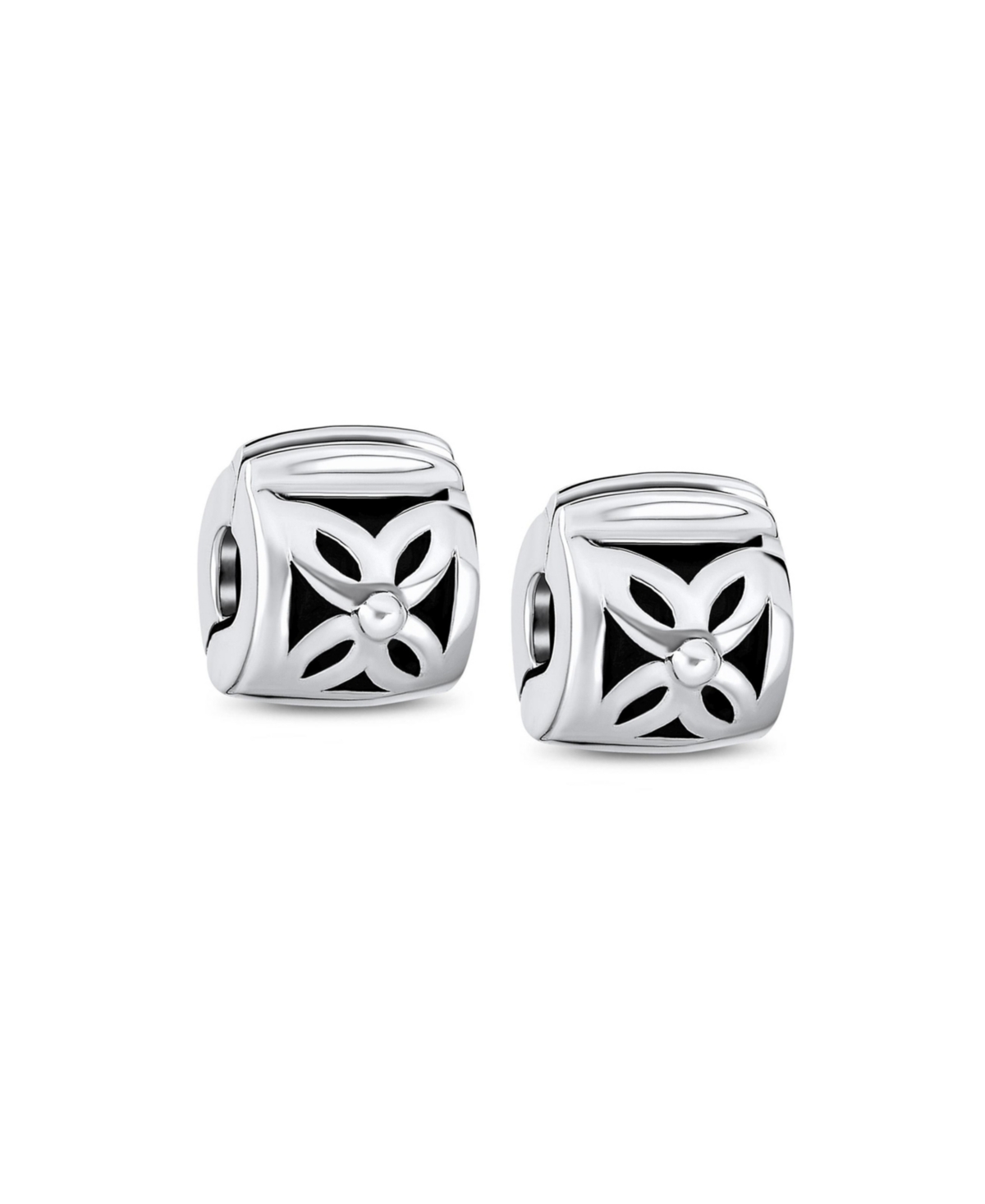 Click here for Bling Jewelry Set of 2 Floral Daisy Clasp Spacer C... prices
