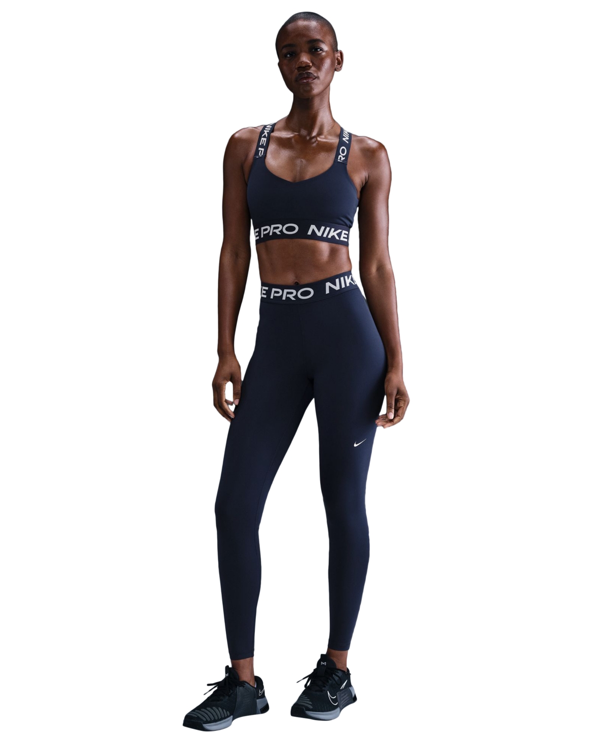 Click here for Nike Pro Womens Mid-Rise Mesh-Paneled Leggings - M... prices
