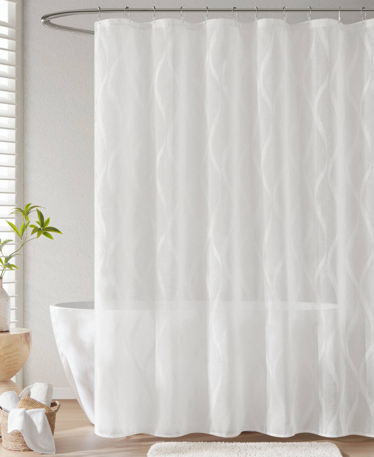 Click here for Madison Park Candice Sheer Shower Curtain  72 x 84... prices