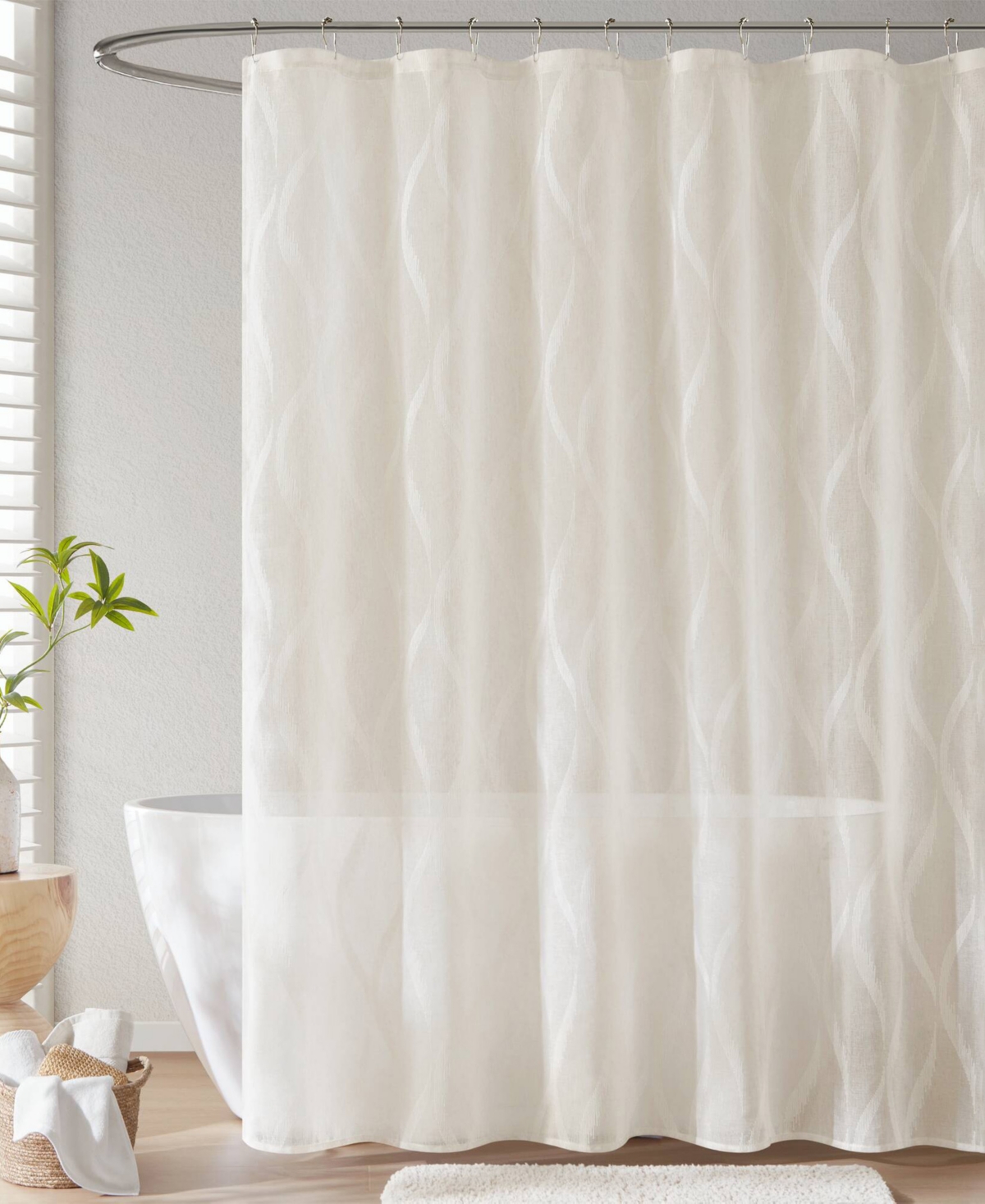Click here for Madison Park Candice Sheer Shower Curtain  72 x 84... prices