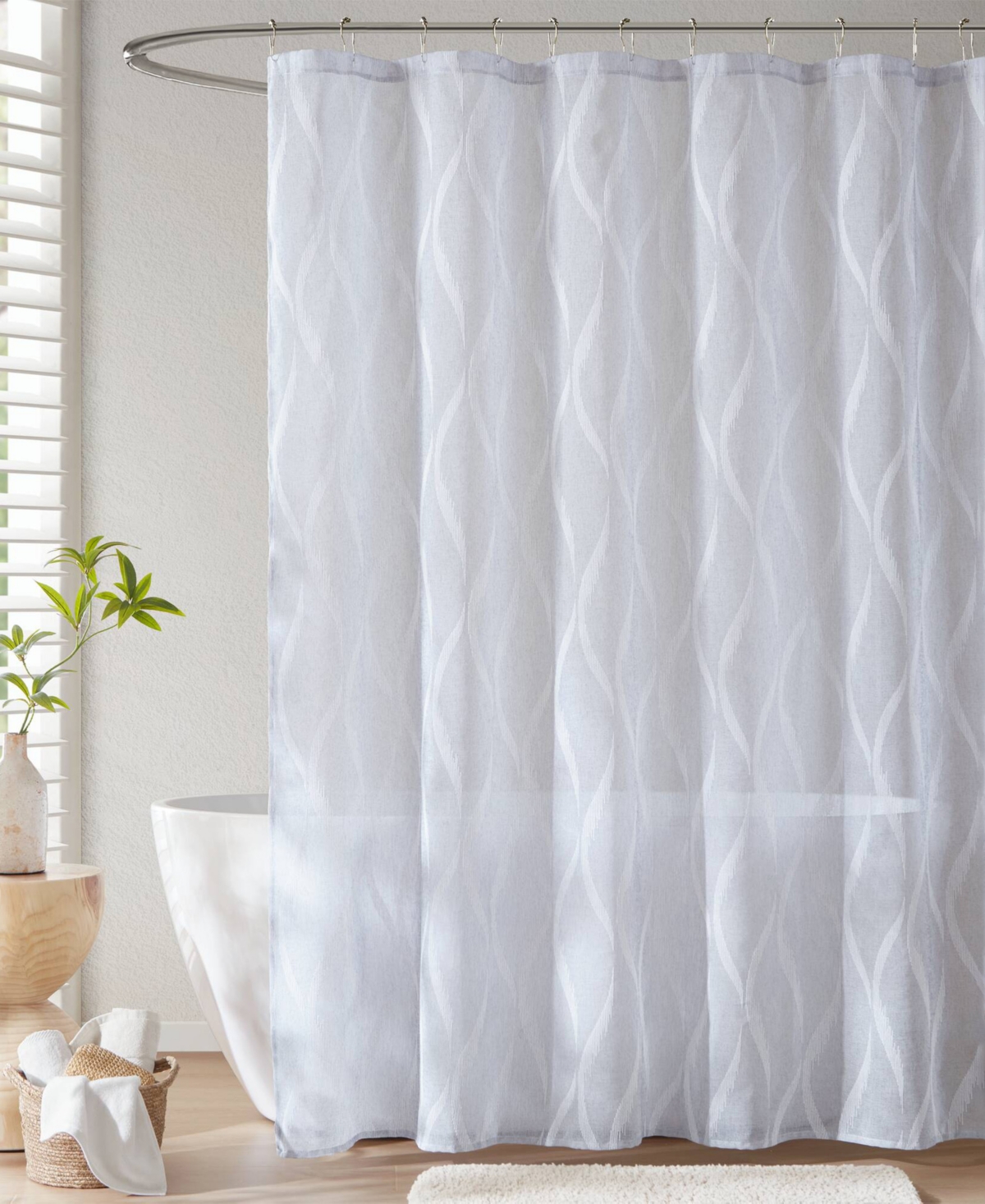 Click here for Madison Park Candice Sheer Shower Curtain  72 x 84... prices