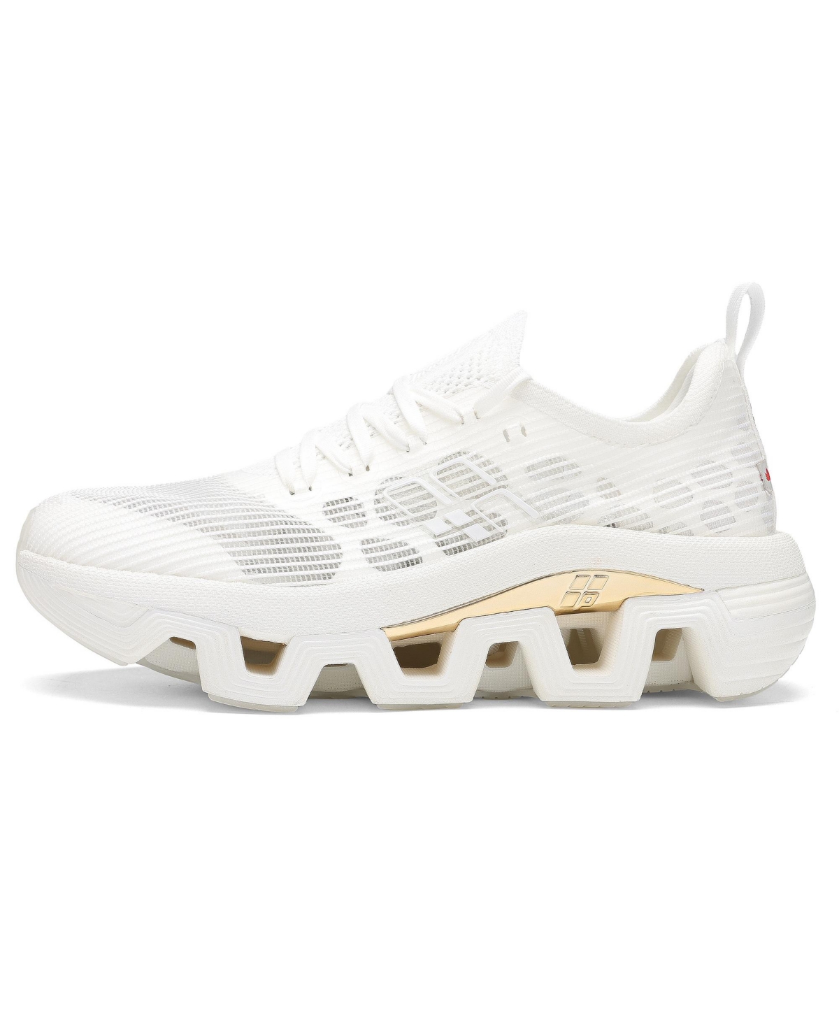 Click here for Pinnip Mens Performance Sneakers Wave - White prices