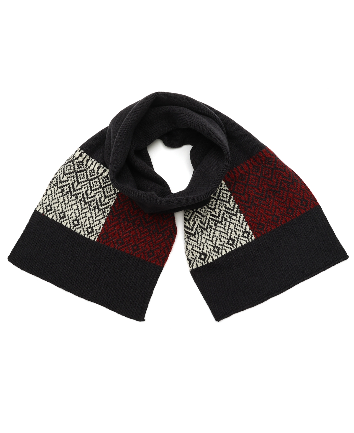 Click here for Tommy Hilfiger Mens Birds Eye Fair Isle Scarf - De... prices