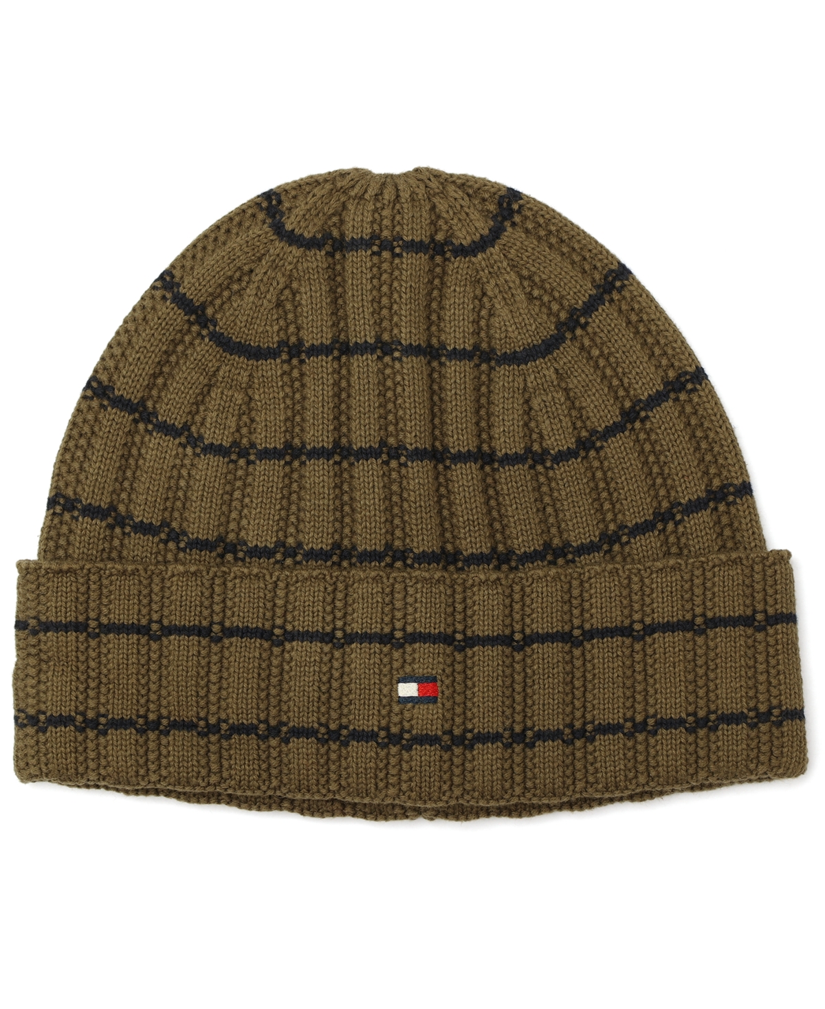 Click here for Tommy Hilfiger Mens Texture Rib Stripe Cuff Hat -... prices