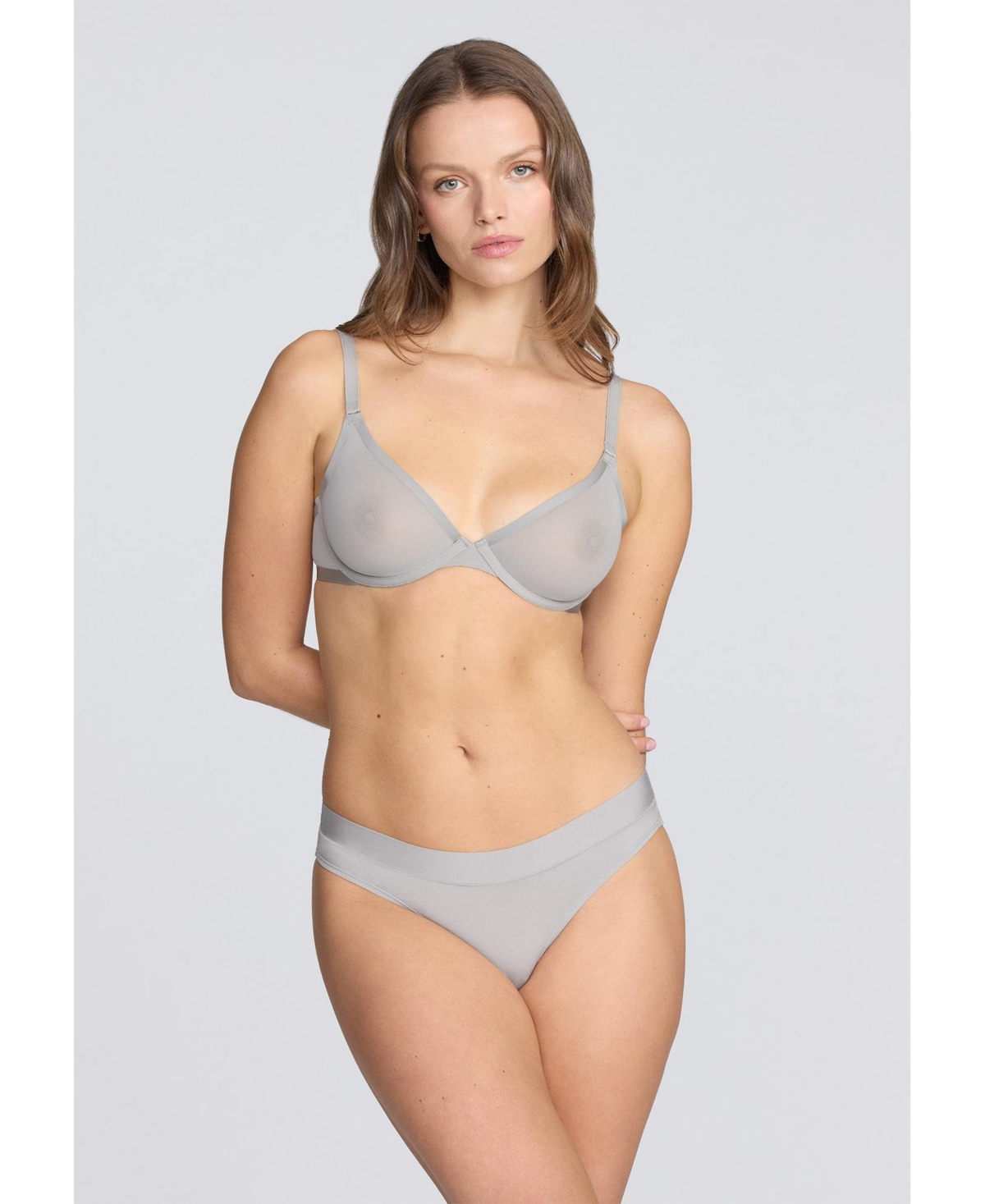 Click here for Cuup Womens The Plunge - Mesh Bra - Dove prices
