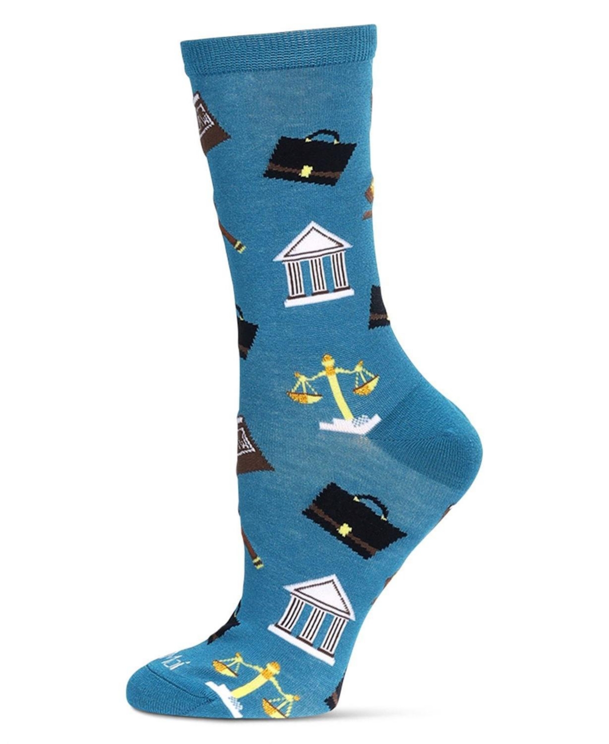 Click here for MeMoi Womens Law N Order Crew Socks - Legion blue prices