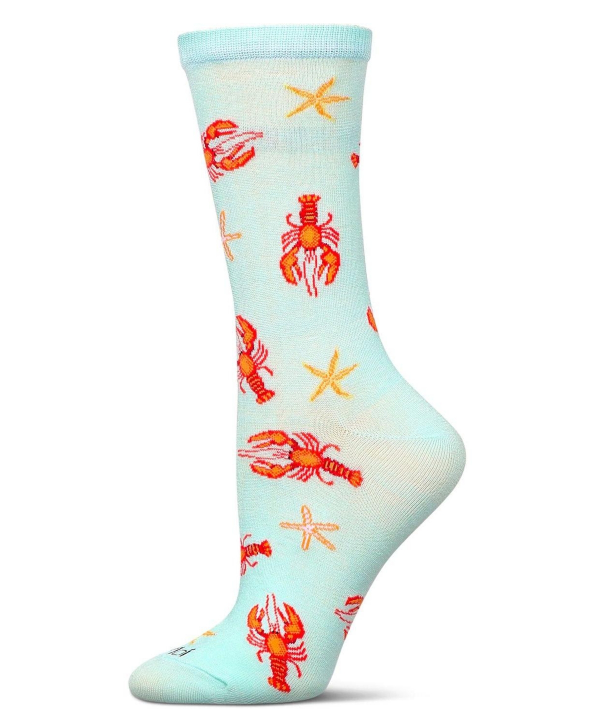 Click here for MeMoi Womens Lobsters Rayon From Crew Socks - Aqua prices
