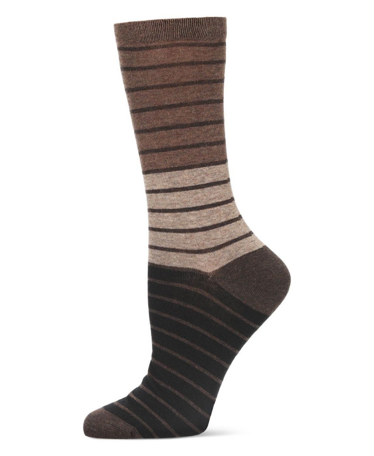 Click here for MeMoi Womens Shaded Stripes Wool Blend Crew Socks... prices