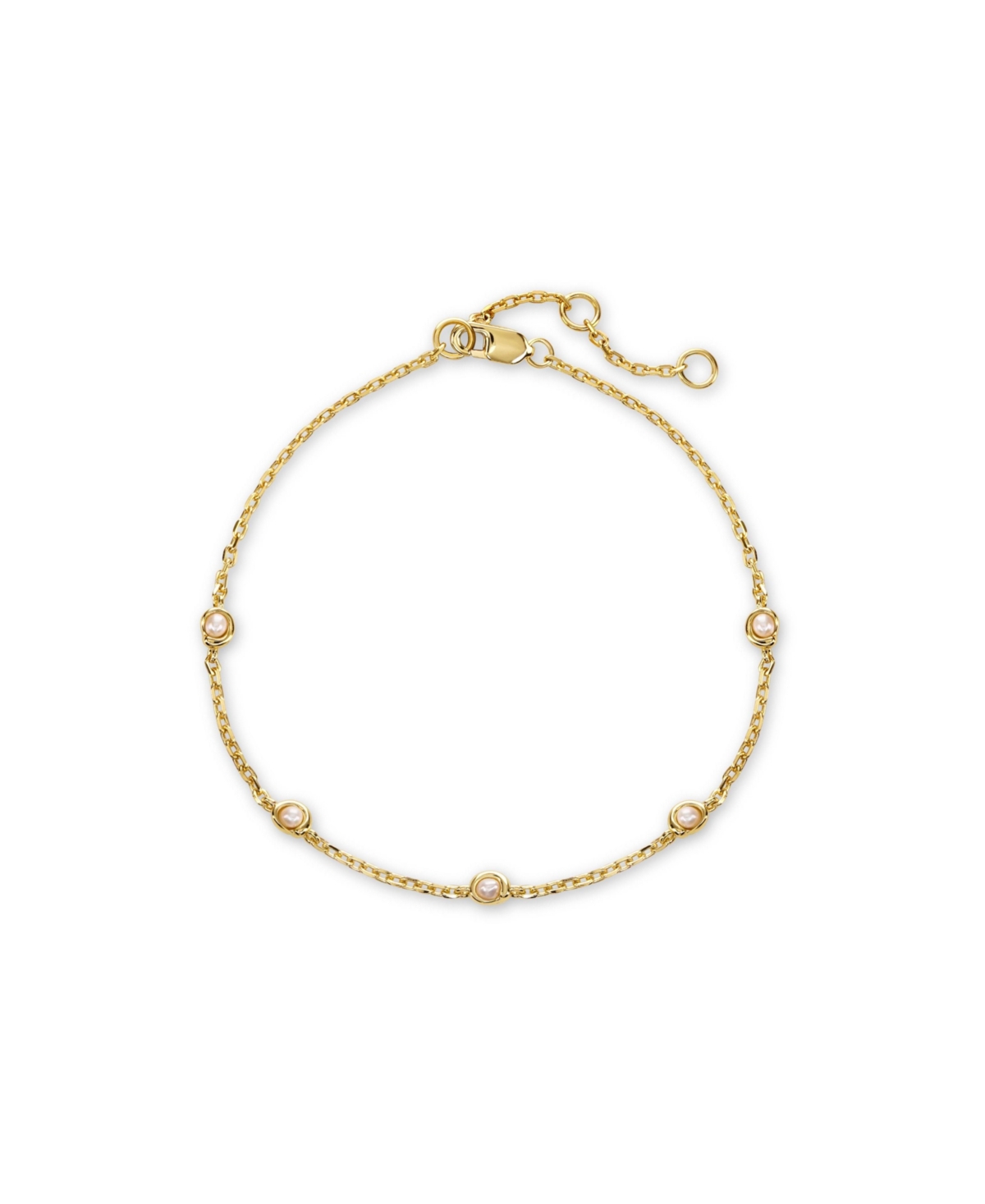 Click here for Devata Freshwater Pearl Chain Bracelet in Gold Pla... prices