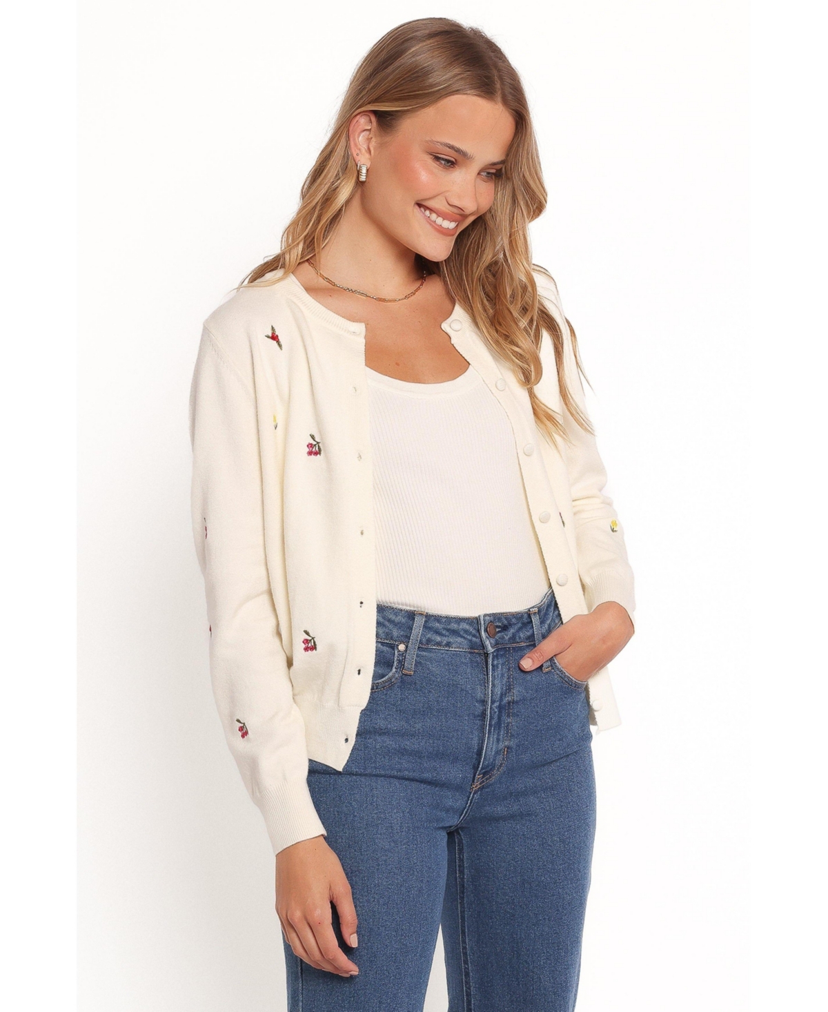 Click here for Petal and Pup Womens Millen Flower Embroidery Card... prices