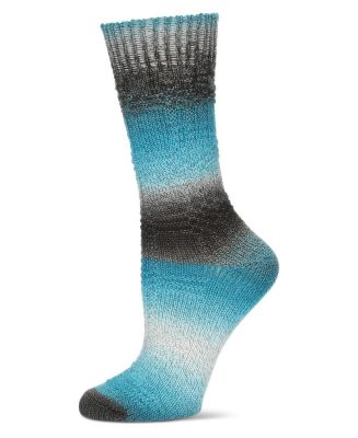 MeMoi Women's Gradient Stripe Soft and Warm Crew Sock - Macy's