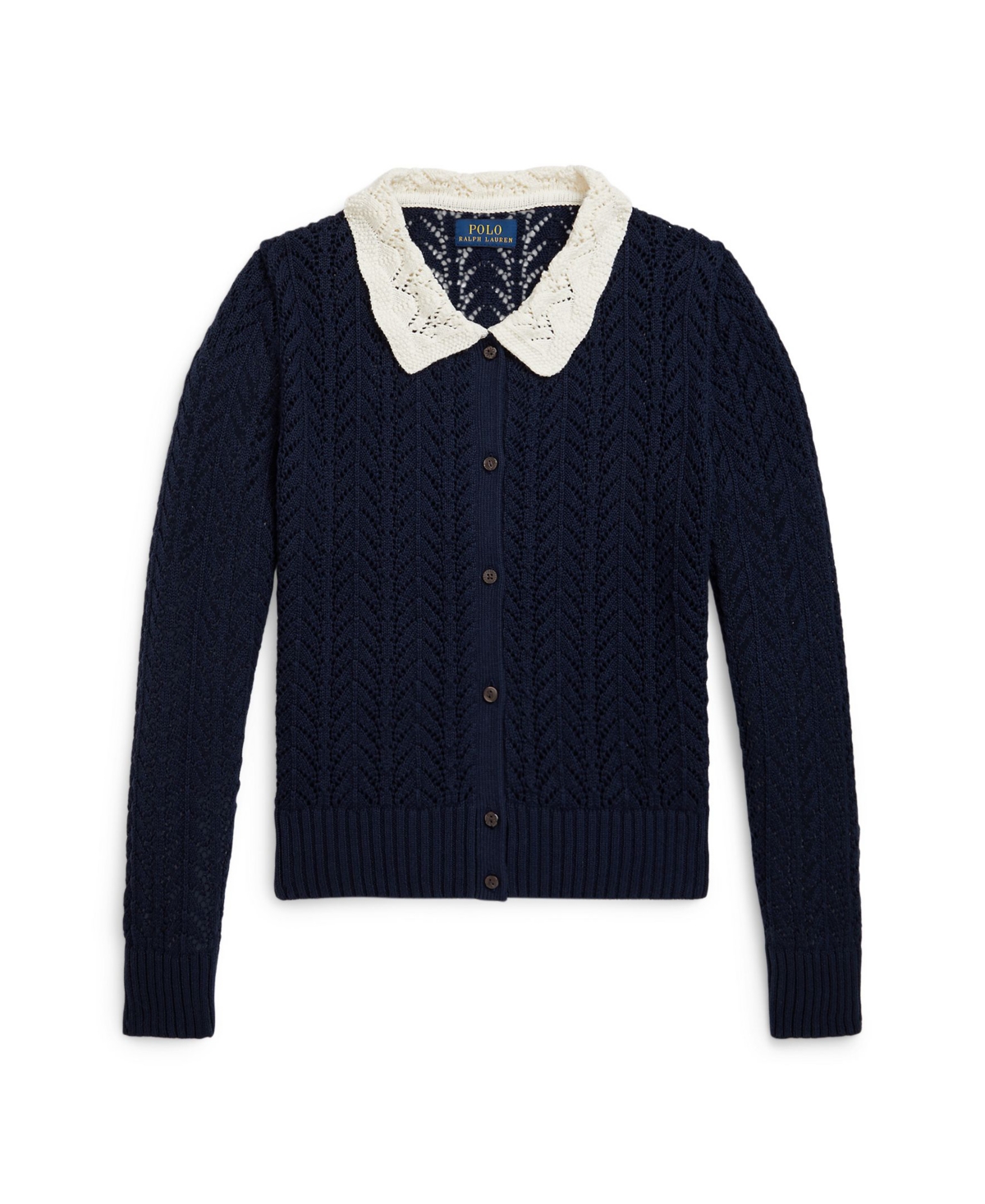Click here for Polo Ralph Lauren Girls 7-16 Pointelle-Knit Peter... prices
