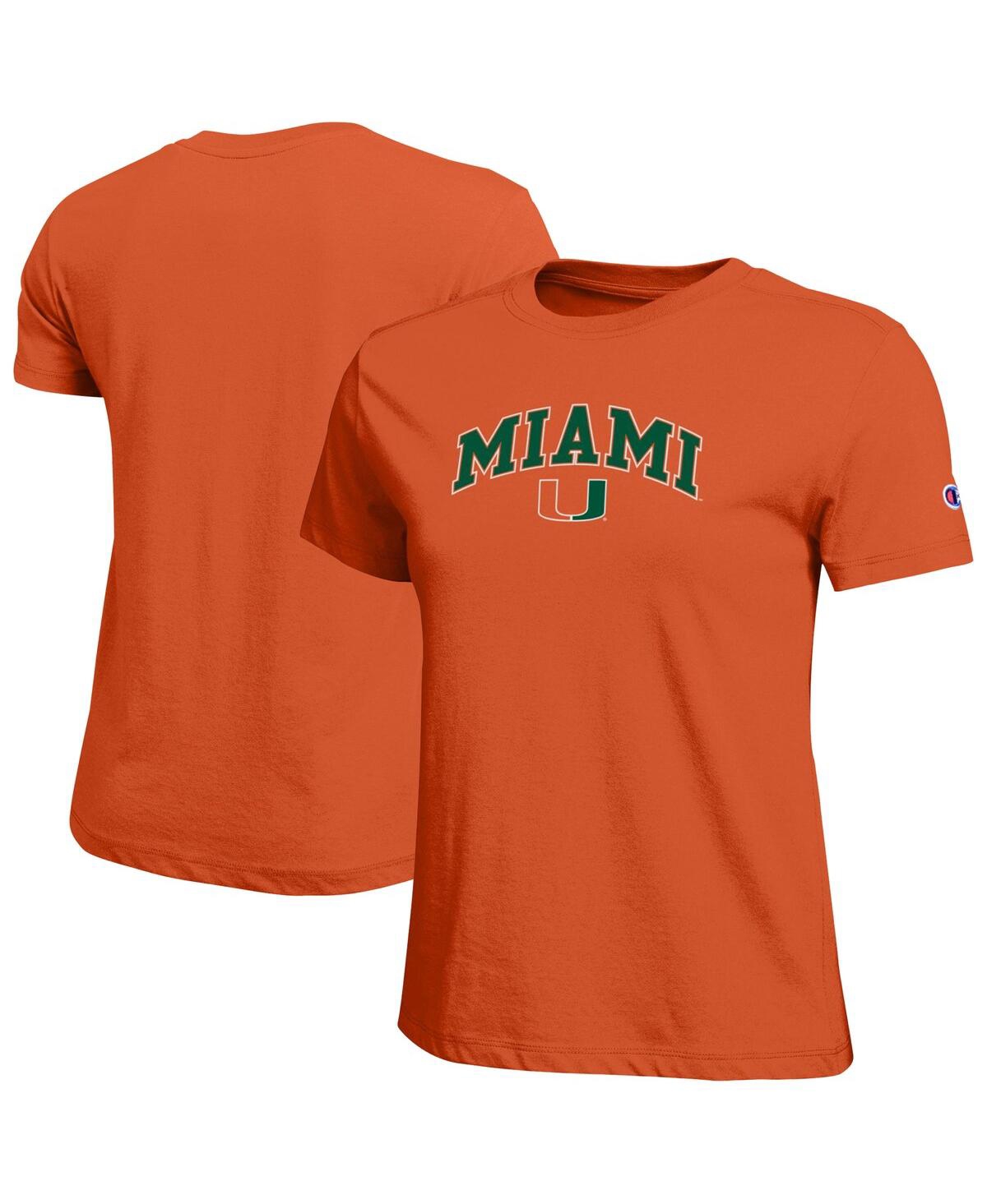 Click here for Champion Womens Orange Miami Hurricanes Arched Ove... prices