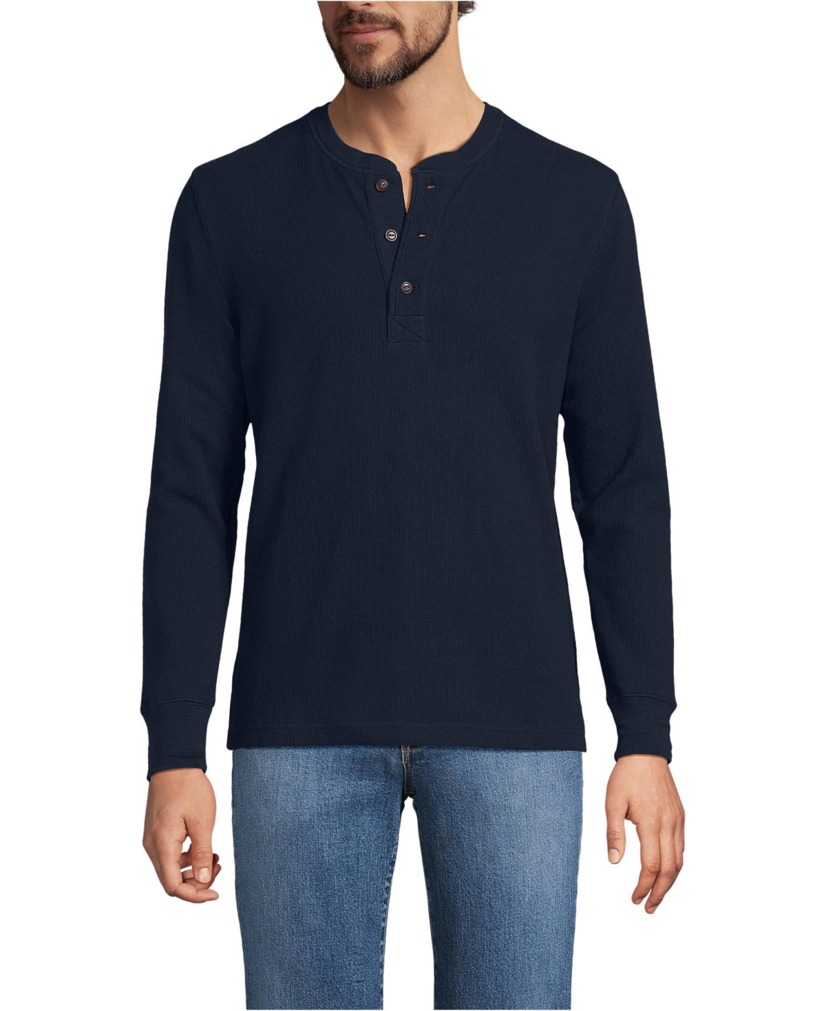 Click here for Lands End Big & Tall Long Sleeve Thermal Waffle He... prices