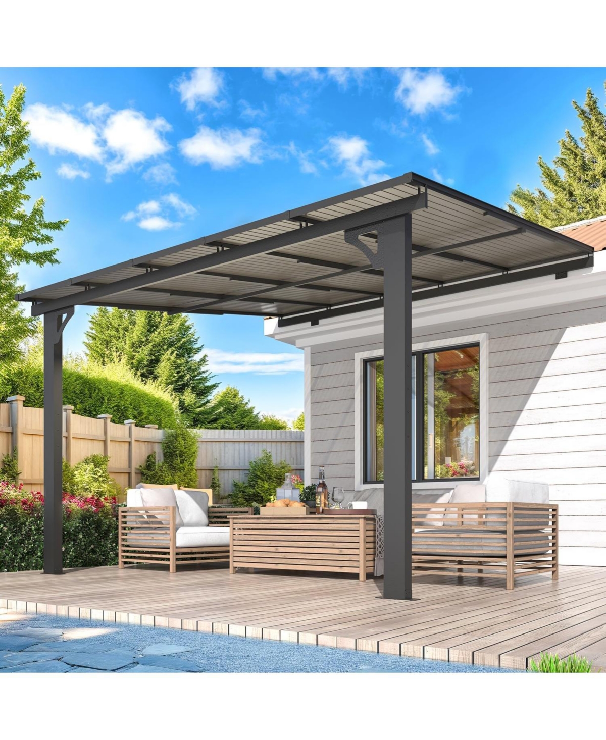 Click here for Aecojoy 10x10 Adjustable Height Wall Mounted Outdo... prices