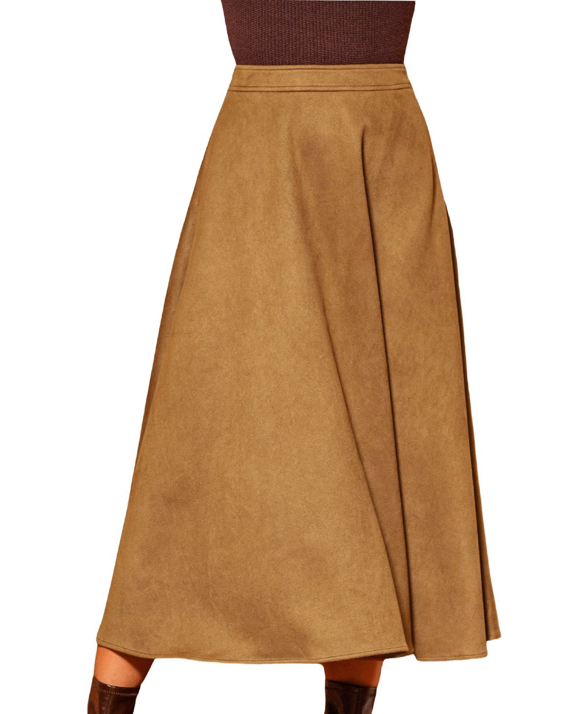 Click here for Cupshe Womens Take a Walk Midi Skirt - Beige/khaki prices