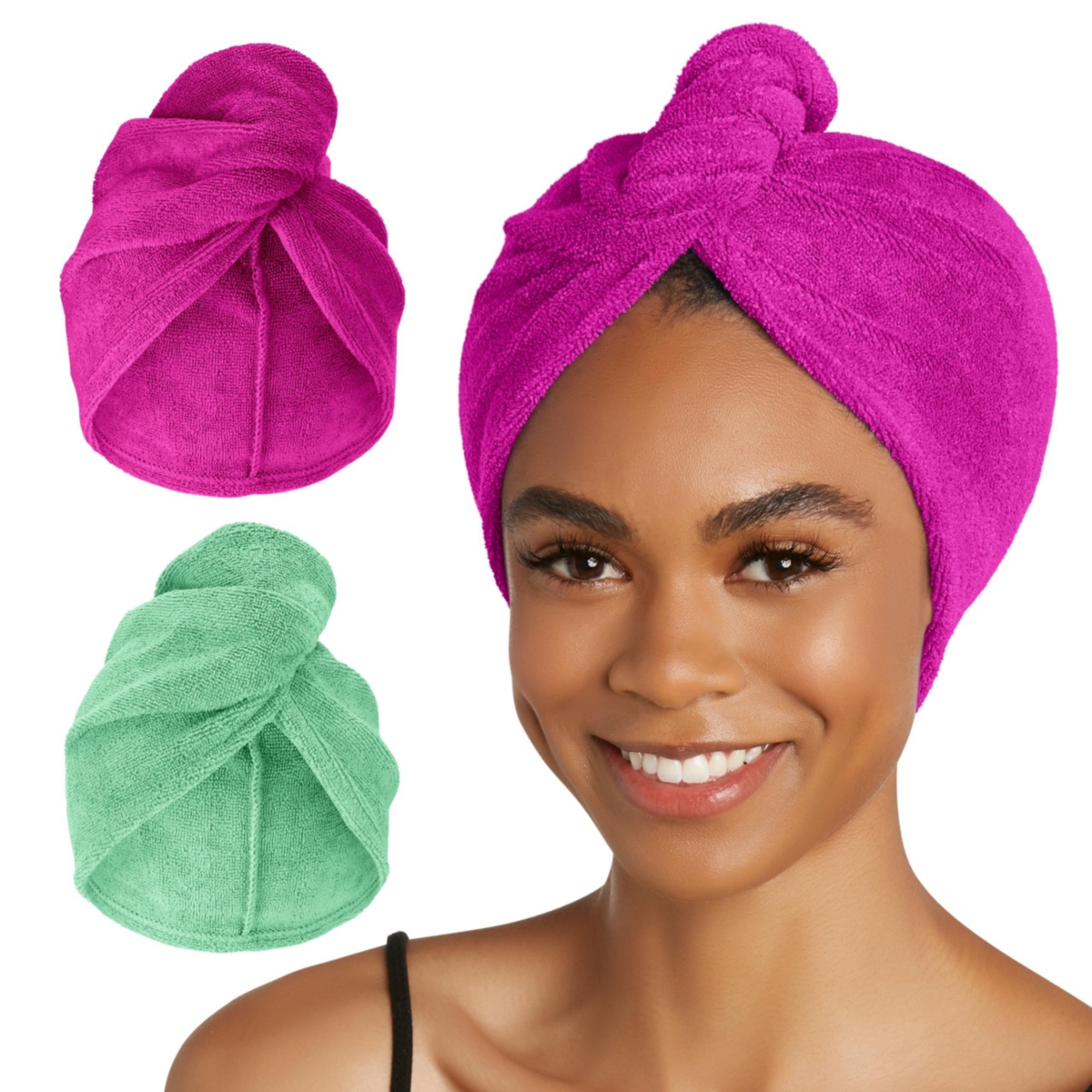 Click here for Microfiber Turbie Twist 2 Pack (Kelly Green  Wild... prices