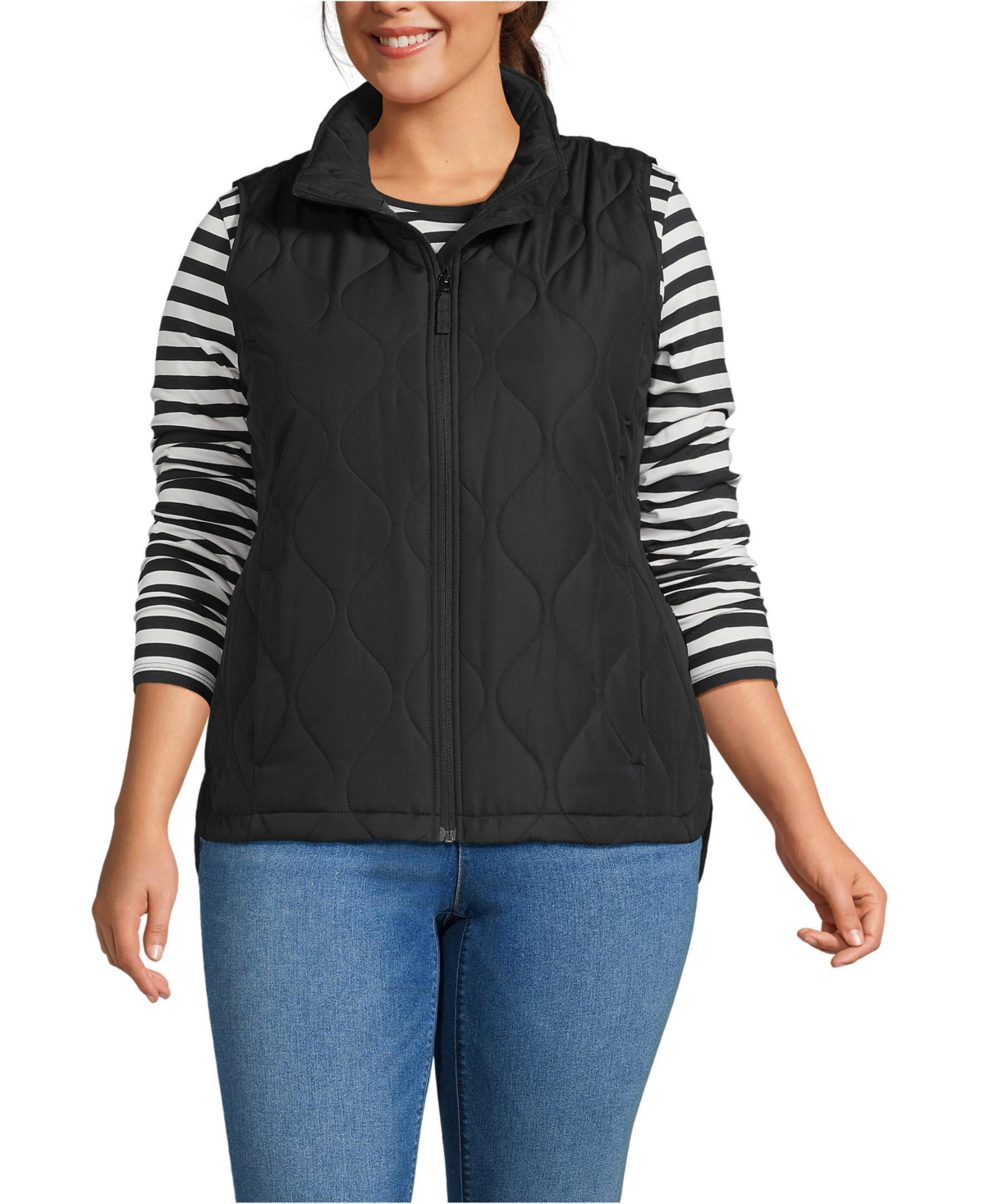 Click here for Lands End Plus Size FeatherFree Onion Quilted Insu... prices