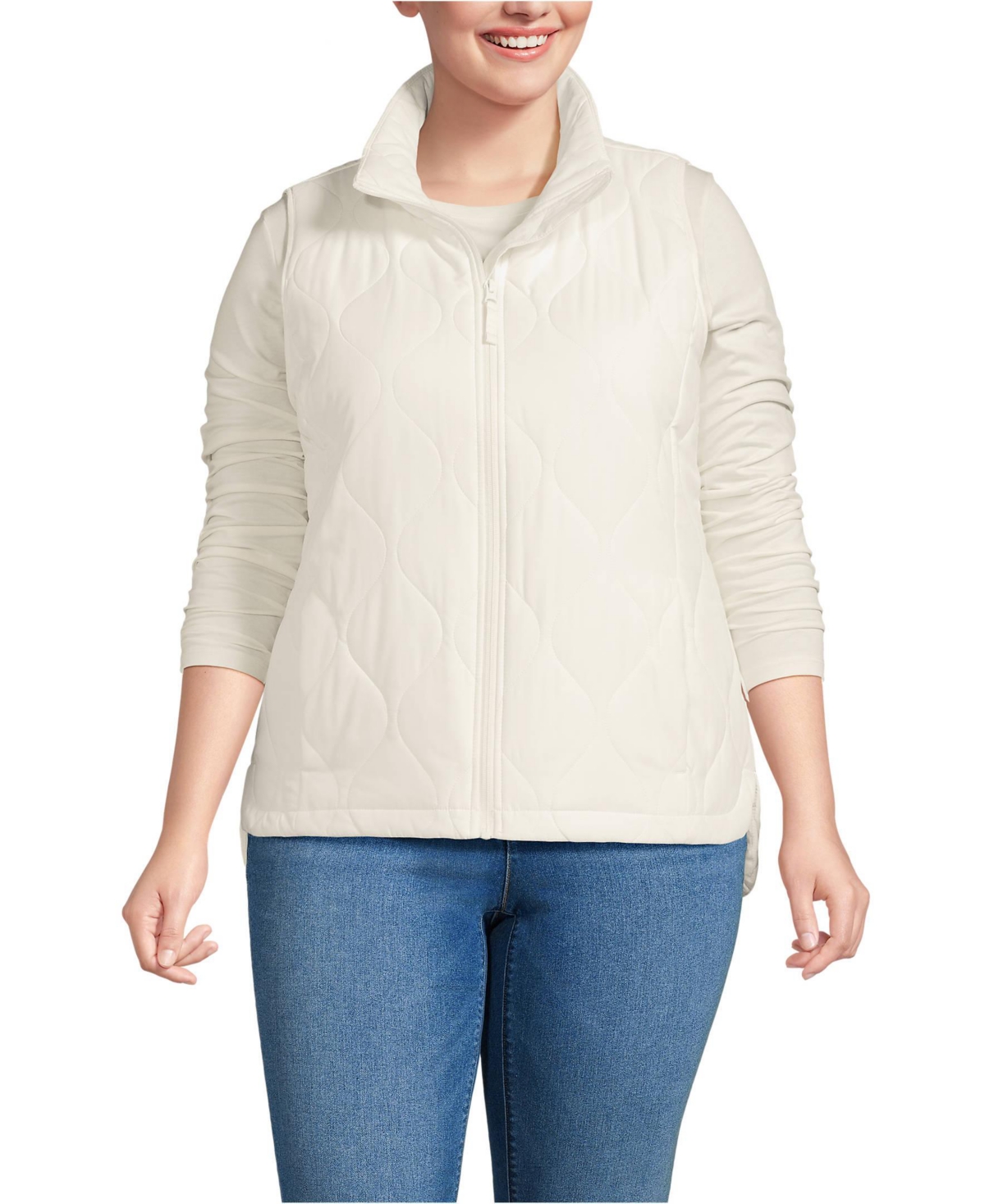Click here for Lands End Plus Size FeatherFree Onion Quilted Insu... prices