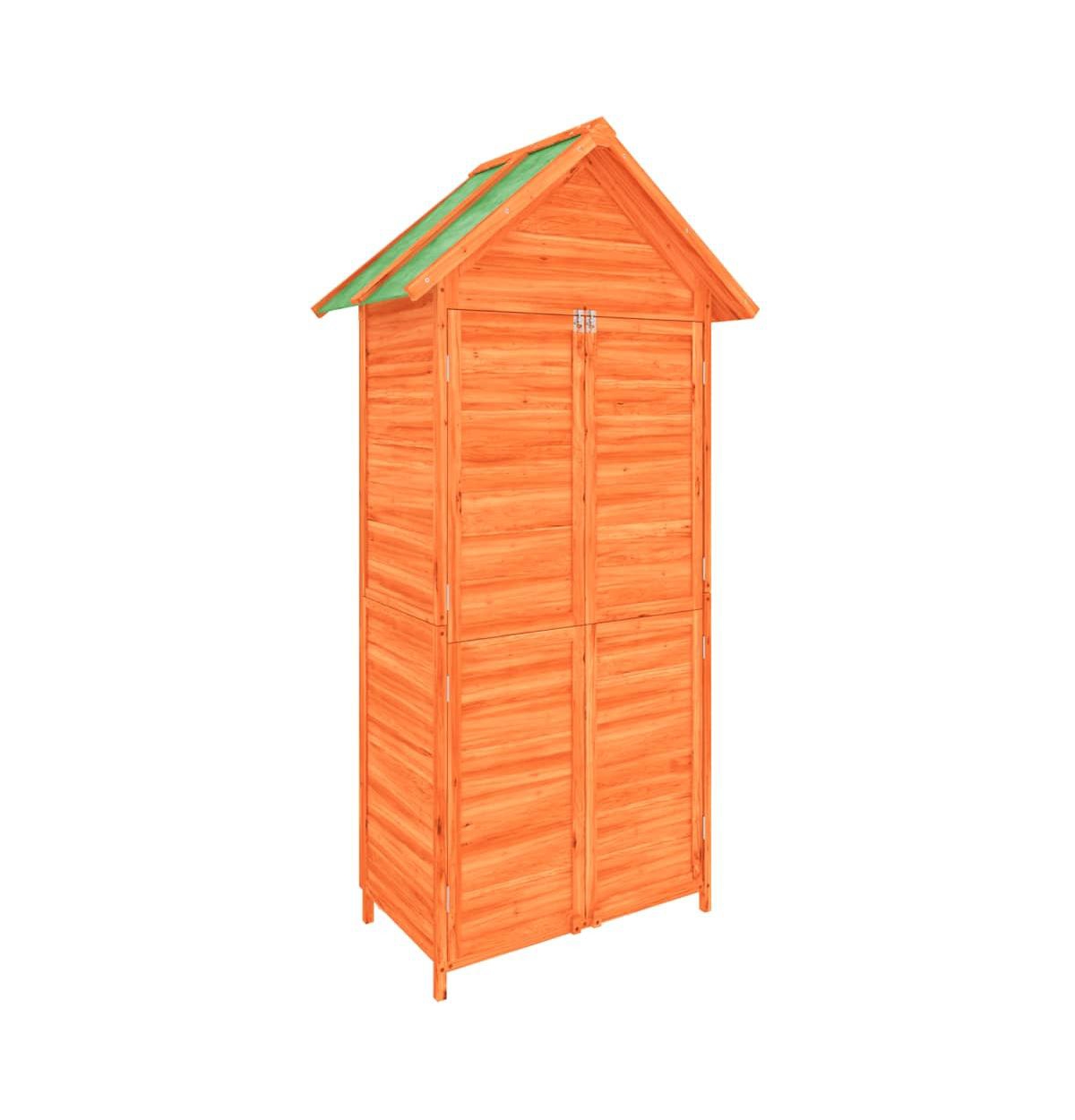 Click here for vidaXL Garden Tool Shed Brown Solid pine wood 35.0... prices