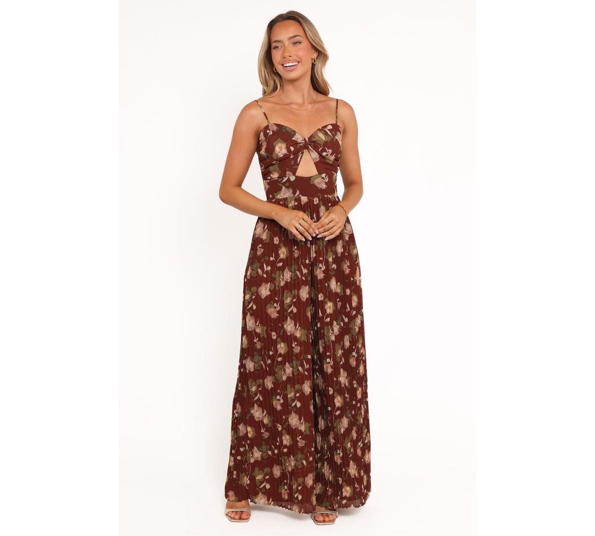 Click here for Petal and Pup Womens Alice Wide Leg Jumpsuit - Bro... prices