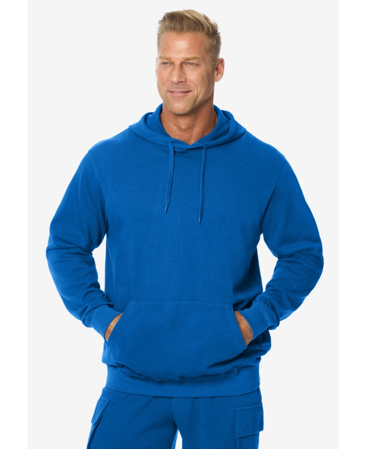 Click here for KingSize Big & Tall French Terry Hoodie - Royal bl... prices
