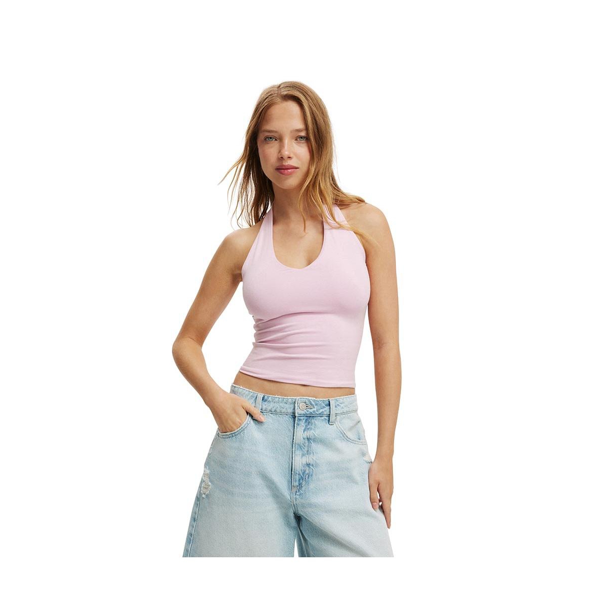 Click here for Cotton On Womens All Day V Neck Halter - Lavendula prices
