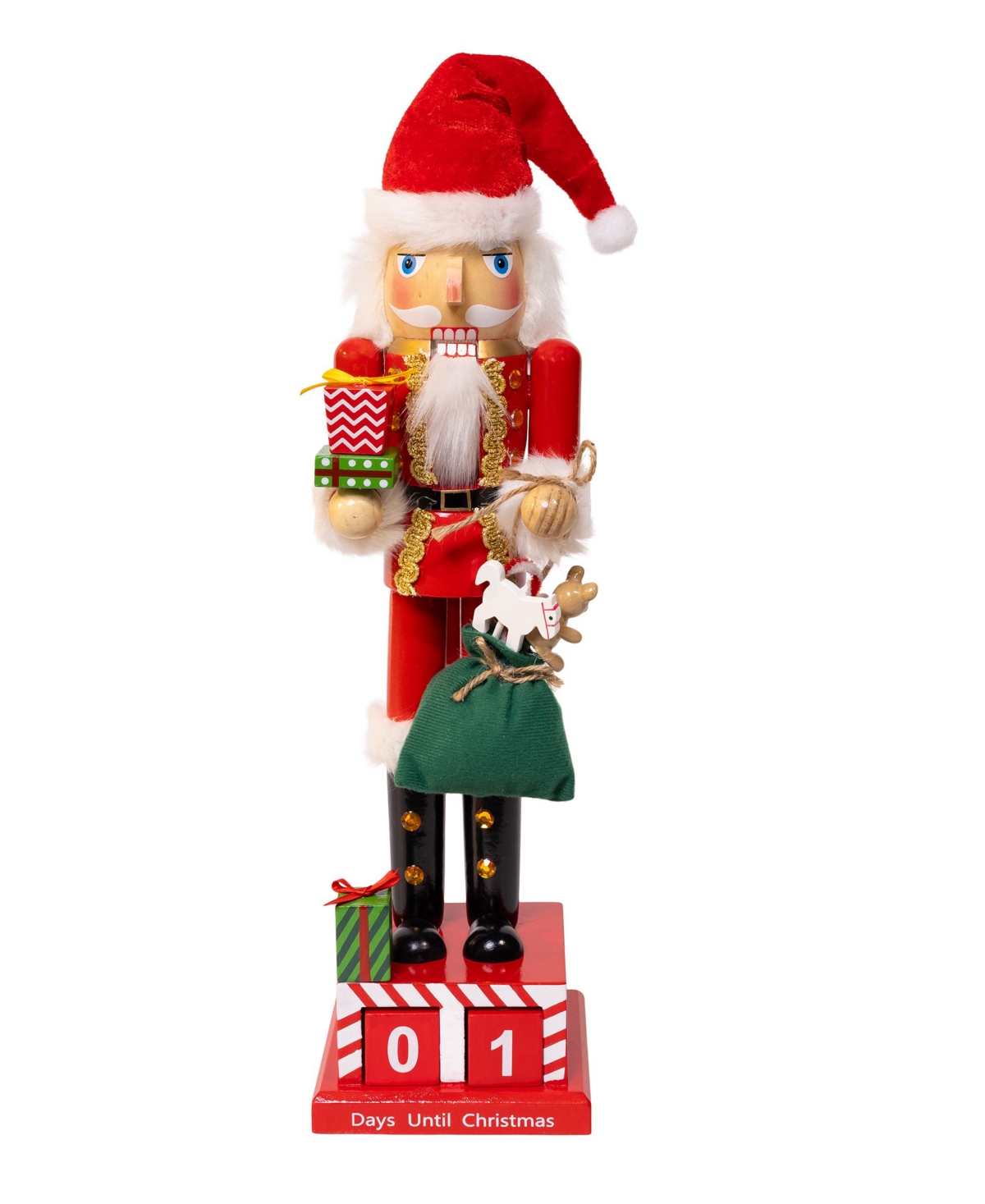 Click here for Kurt Adler Wooden 15-Inch Santa Calendar Nutcracke... prices