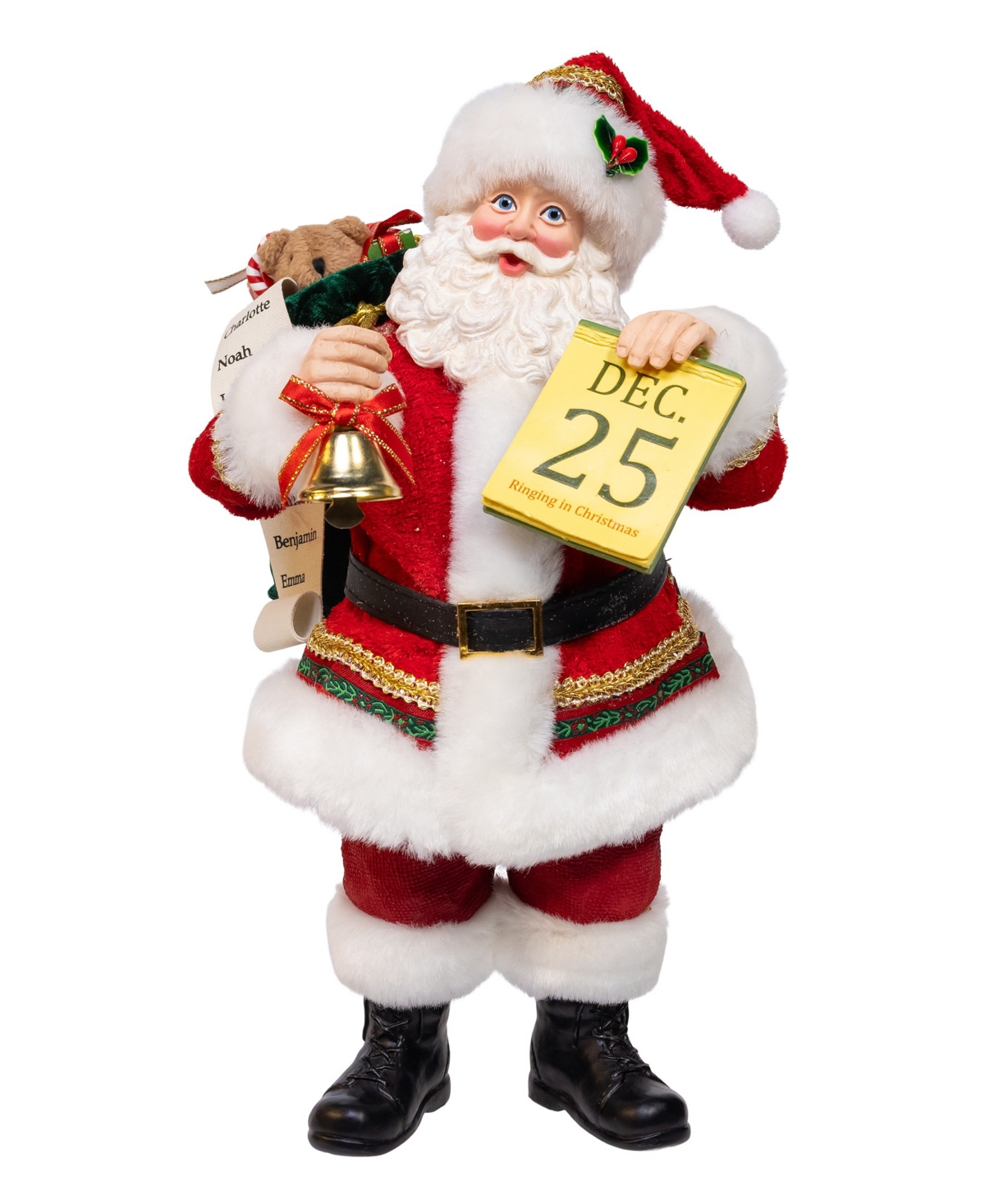 Click here for Kurt Adler 10.5 Fabriche Traditional Santa - Red prices