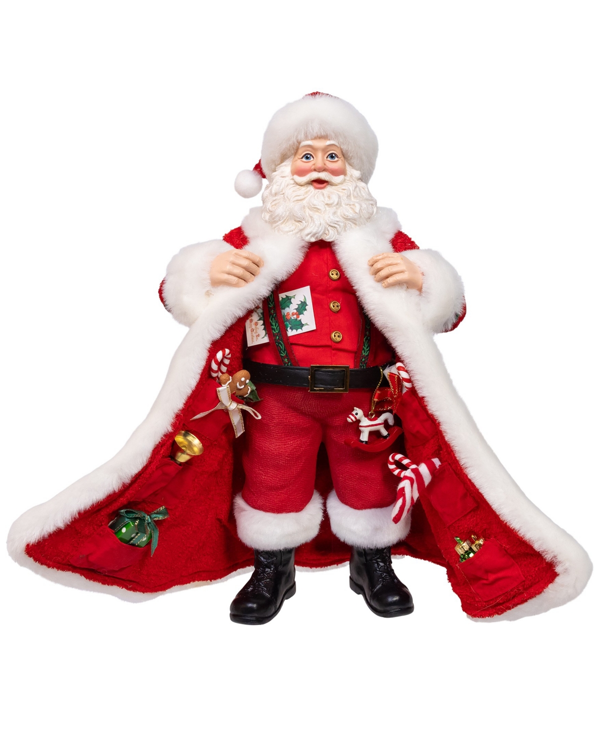 Click here for Kurt Adler 10.5-Inch Fabriche Santa - Red prices
