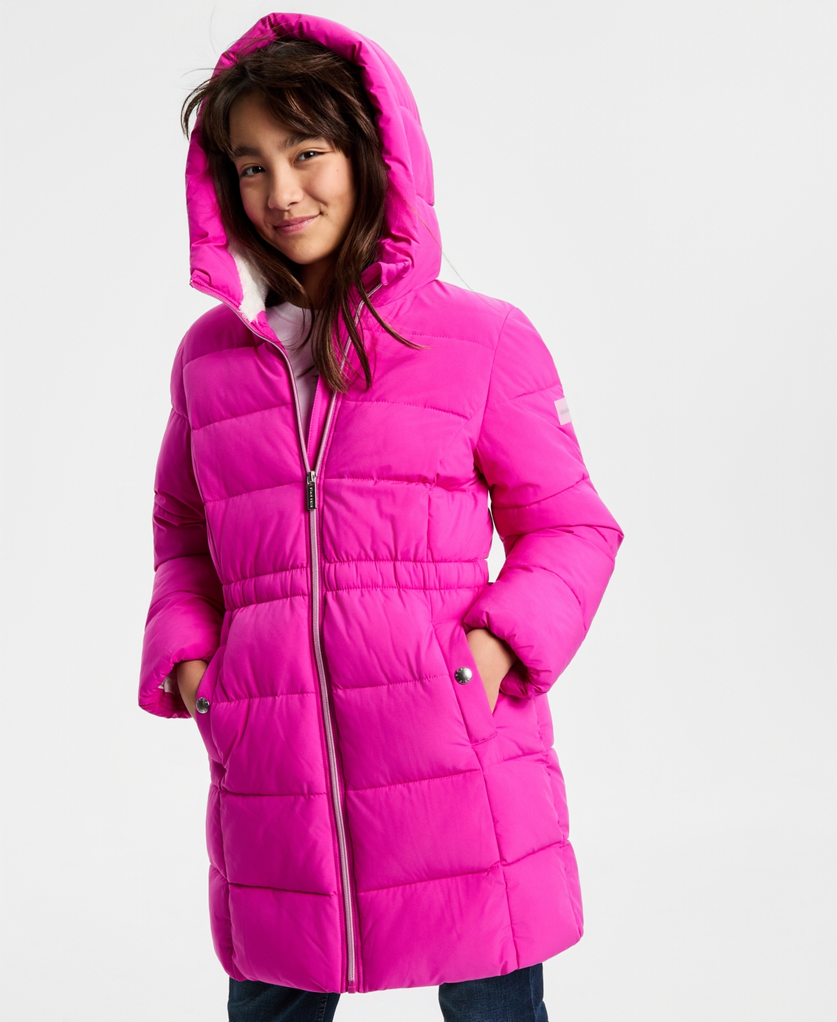 Bcbg Big Girls Walker Puffer Jacket - Bright Magenta