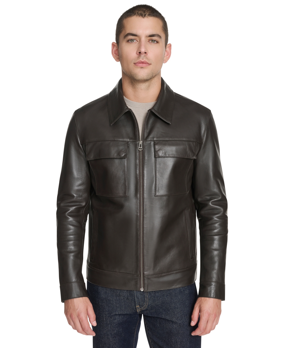 Cole Haan Zip Front Jacket